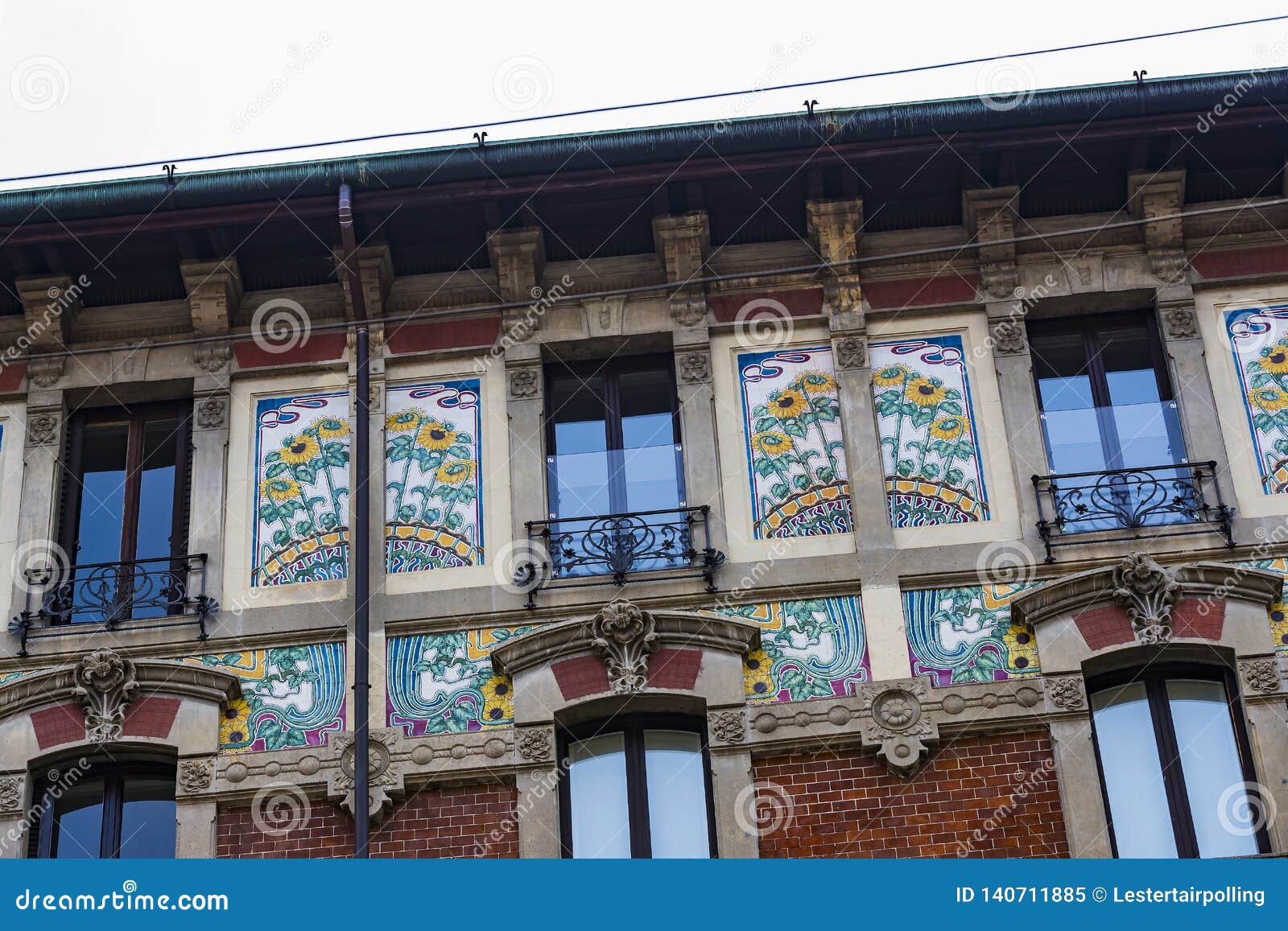 Elements of Architecture of the Milan in Italy. Stock Image - Image of ...