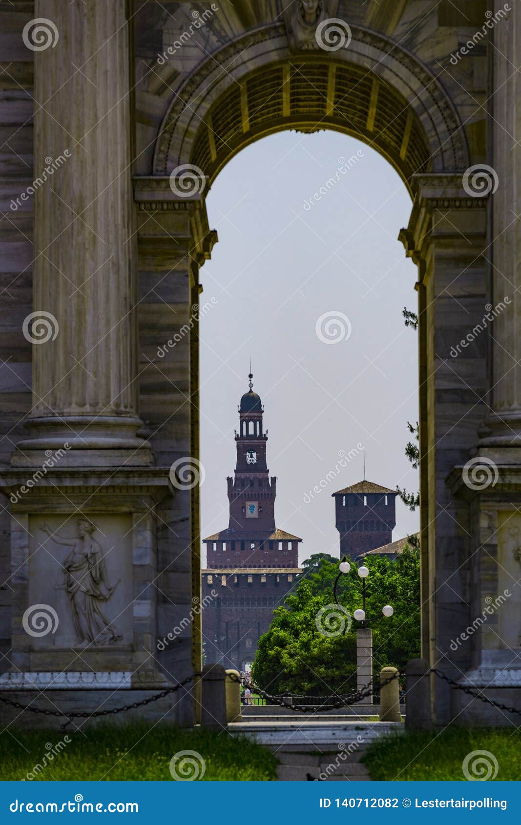Elements of Architecture of the Milan in Italy. Stock Photo - Image of ...