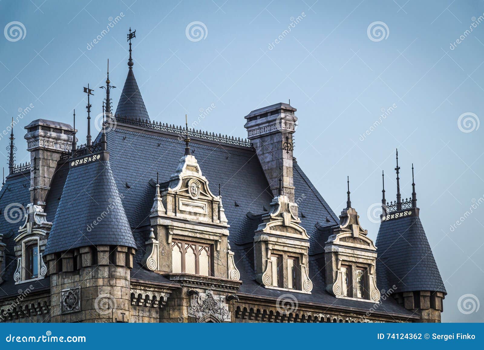Elements of Architecture in the Gothic Style Stock Photo - Image of ...
