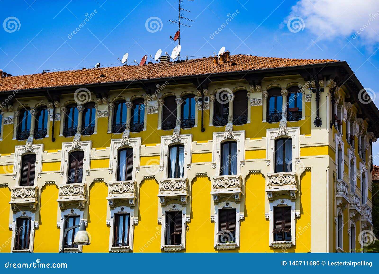 Elements of Architecture of the Milan in Italy. Stock Photo - Image of ...