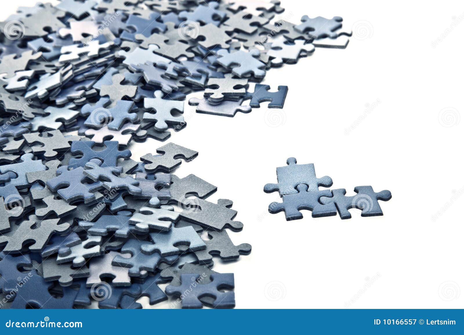 Elements of a blue puzzle stock image. Image of generated - 10166557