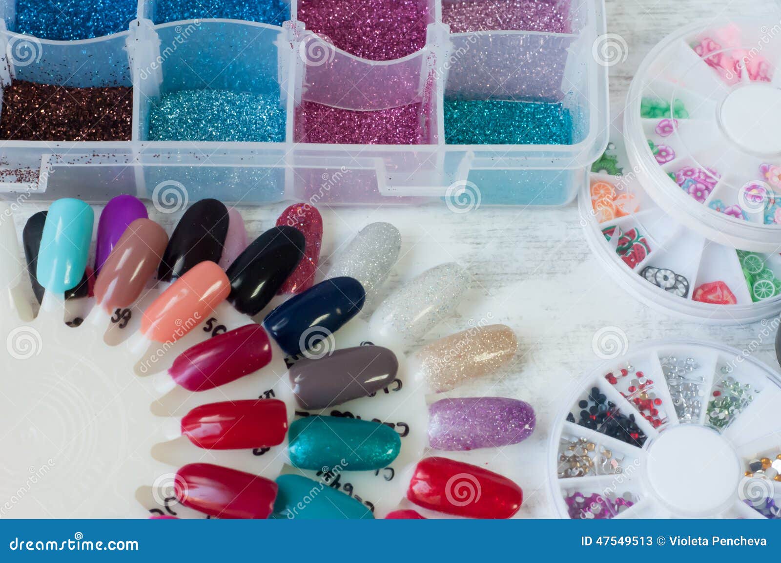 Elements for Building for Nails Stock Image - Image of beauty, bright ...