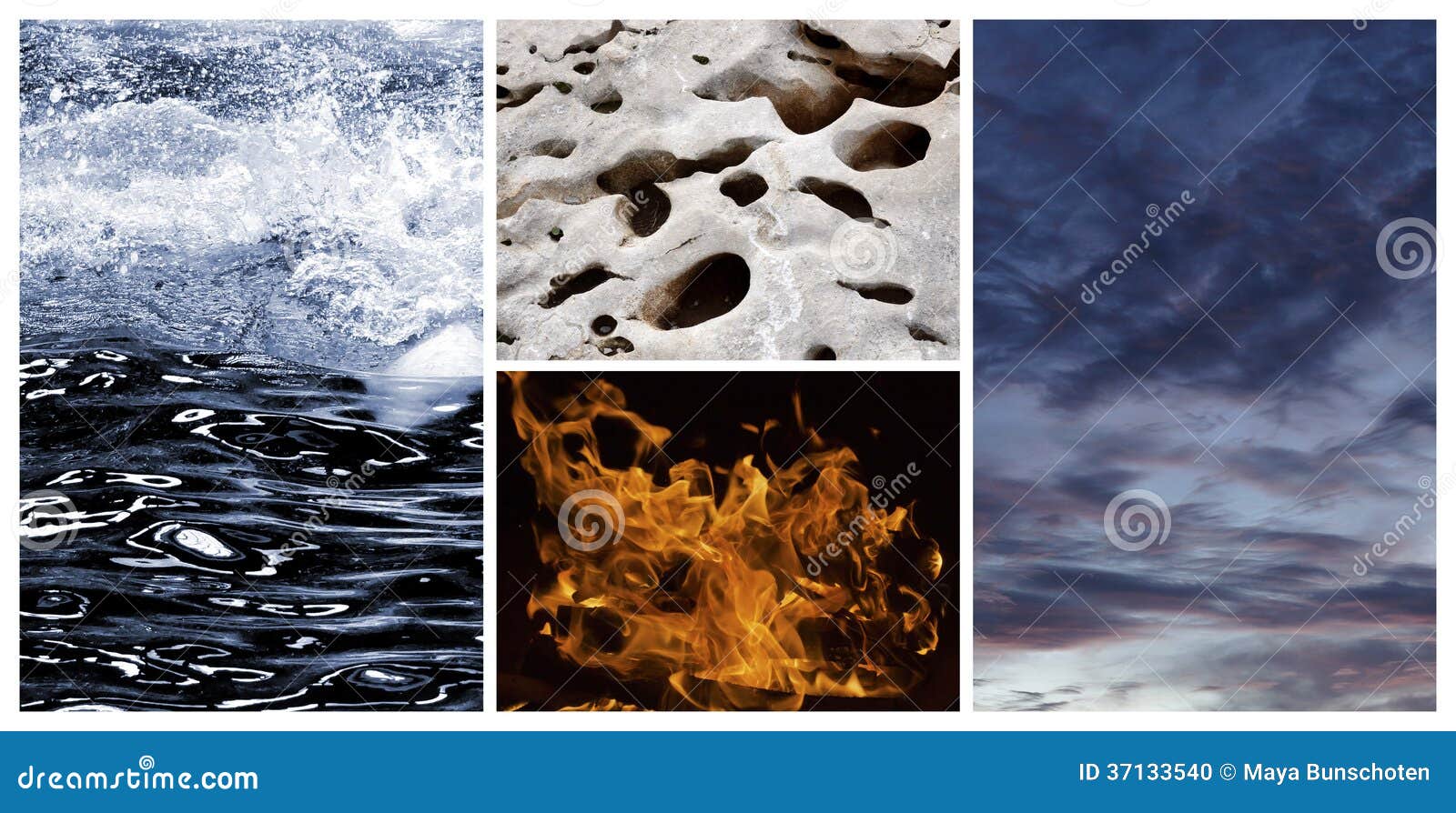 4 elements stock photo. Image of earth, collage, natural - 37133540