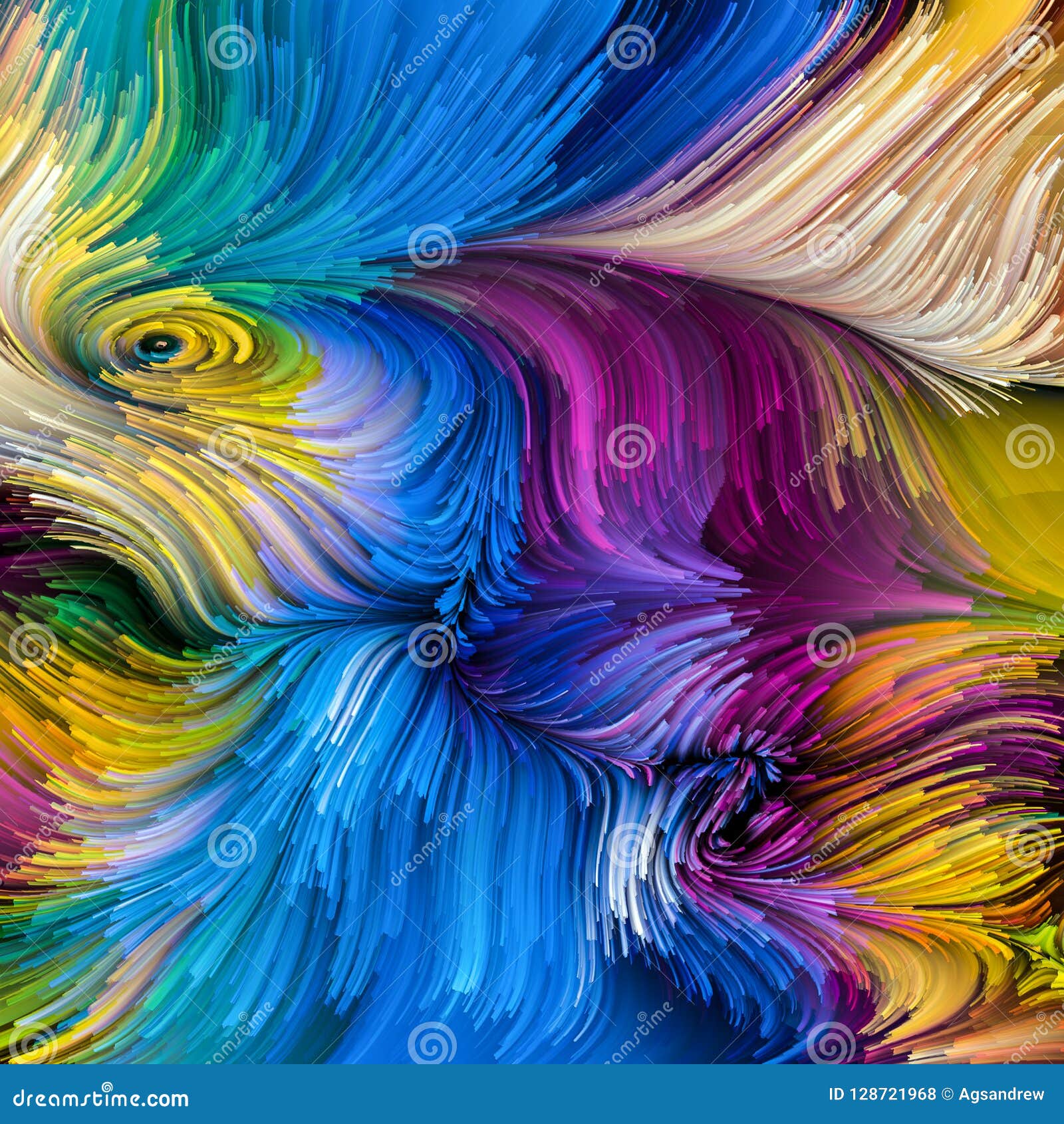 Elements of Colorful Paint stock illustration. Illustration of moving ...