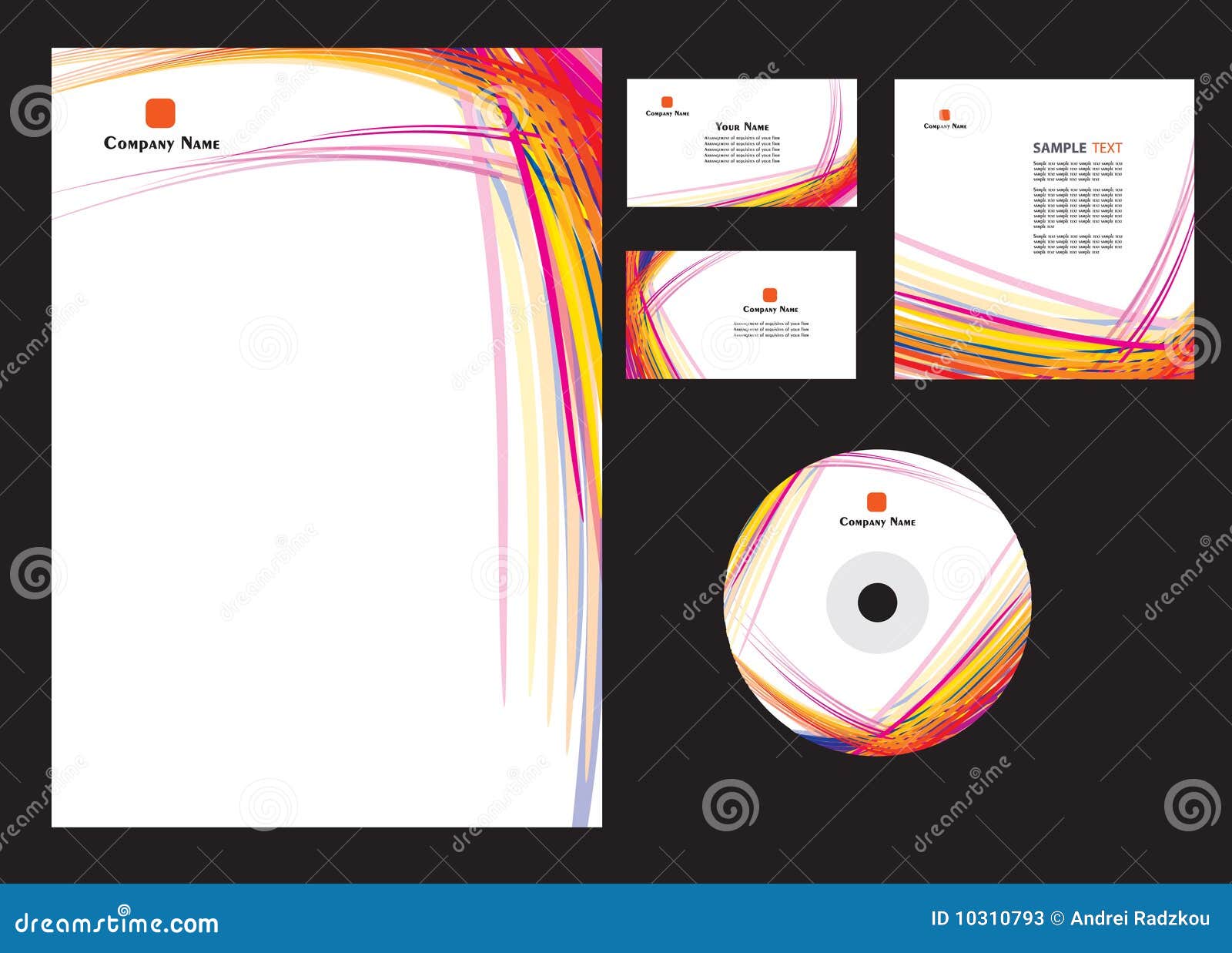 Elements of Corporate Style Stock Vector - Illustration of colored ...