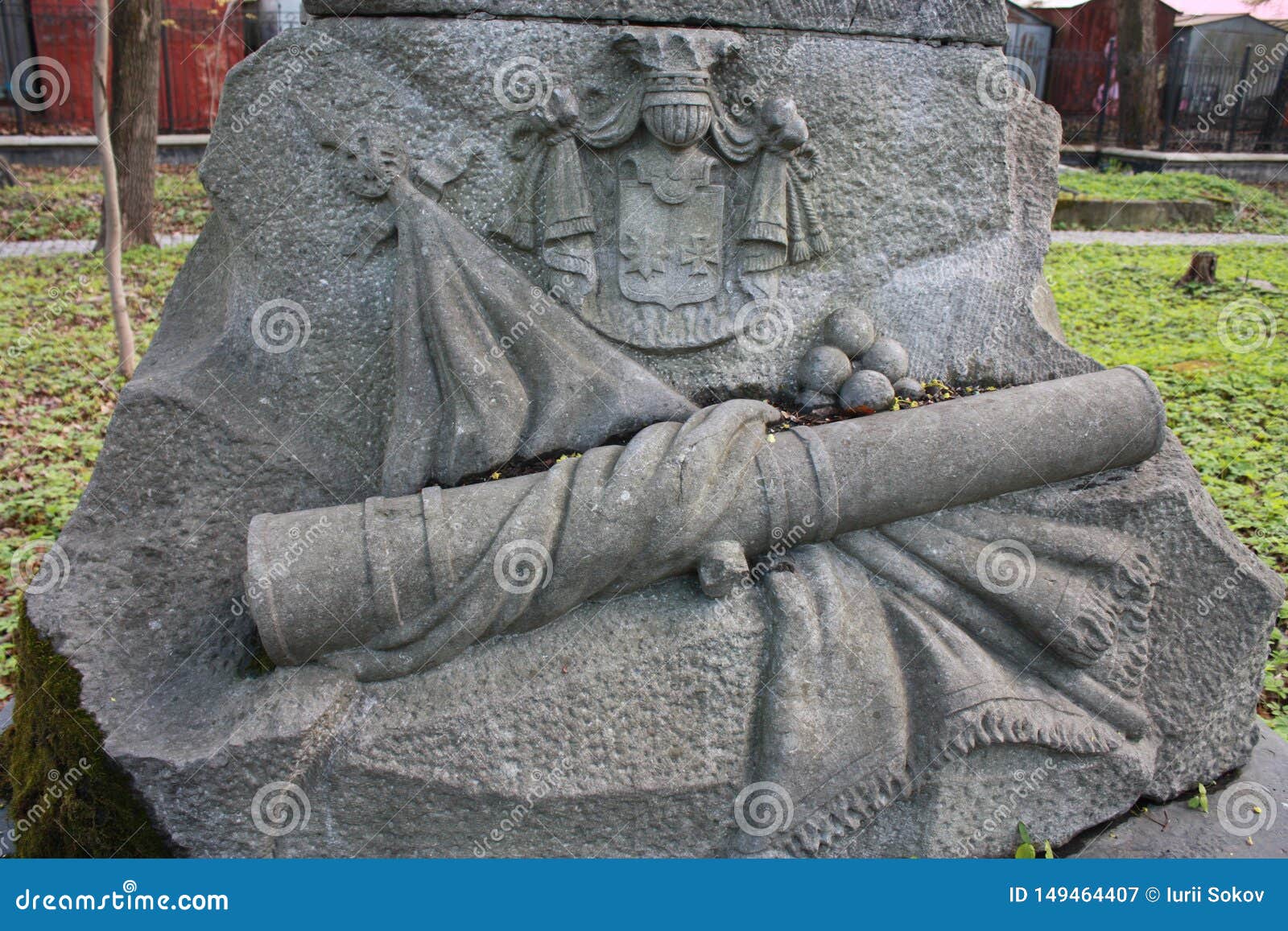 Elements of Decoration of Ancient Stone Monuments Stock Image - Image ...