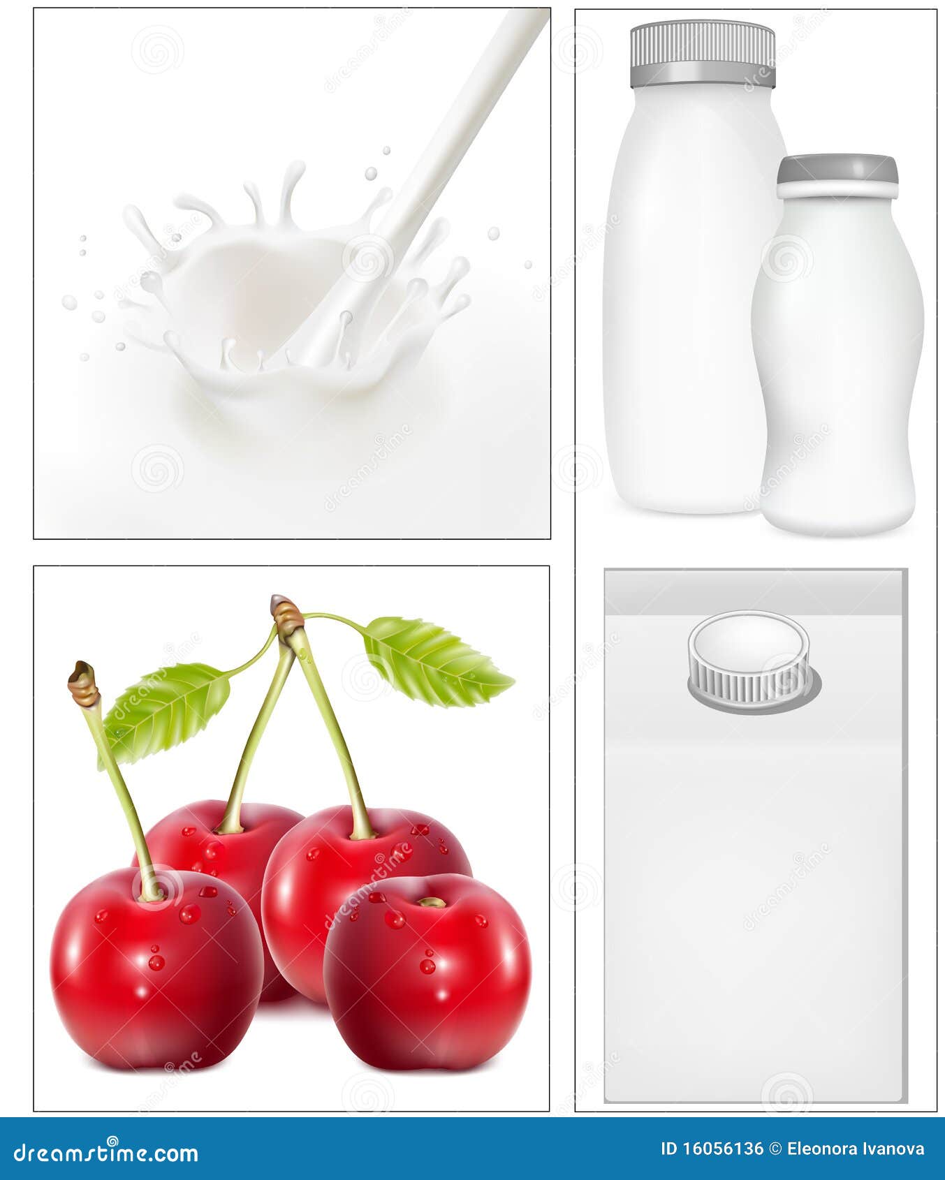 Milk Dairy Products Infographic Layout Poster Cartoon Vector ...