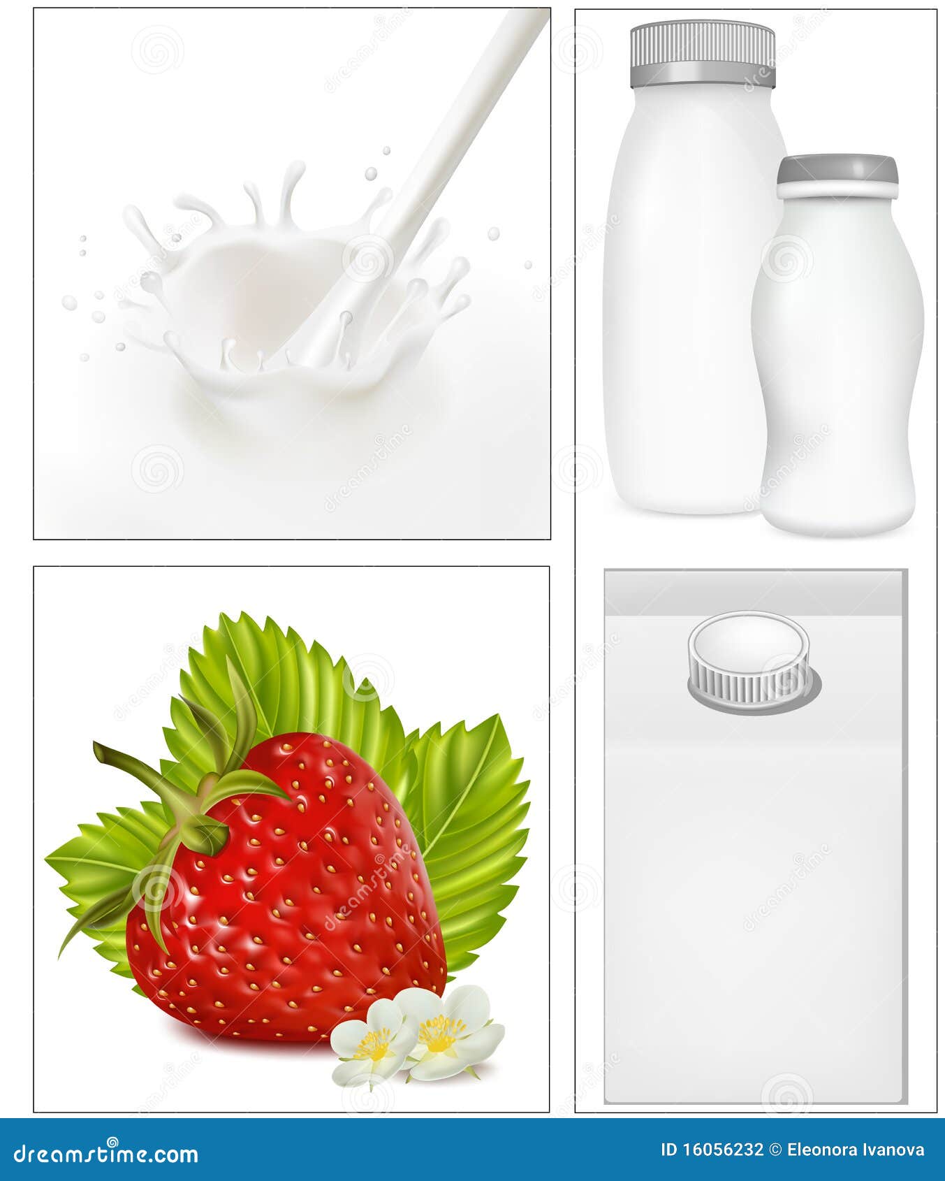 Elements for Design of Packing Milk Dairy. Stock Vector - Illustration ...