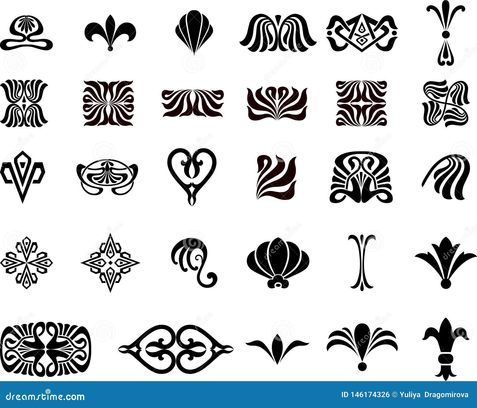 Elements for designers stock vector. Illustration of card - 146174326