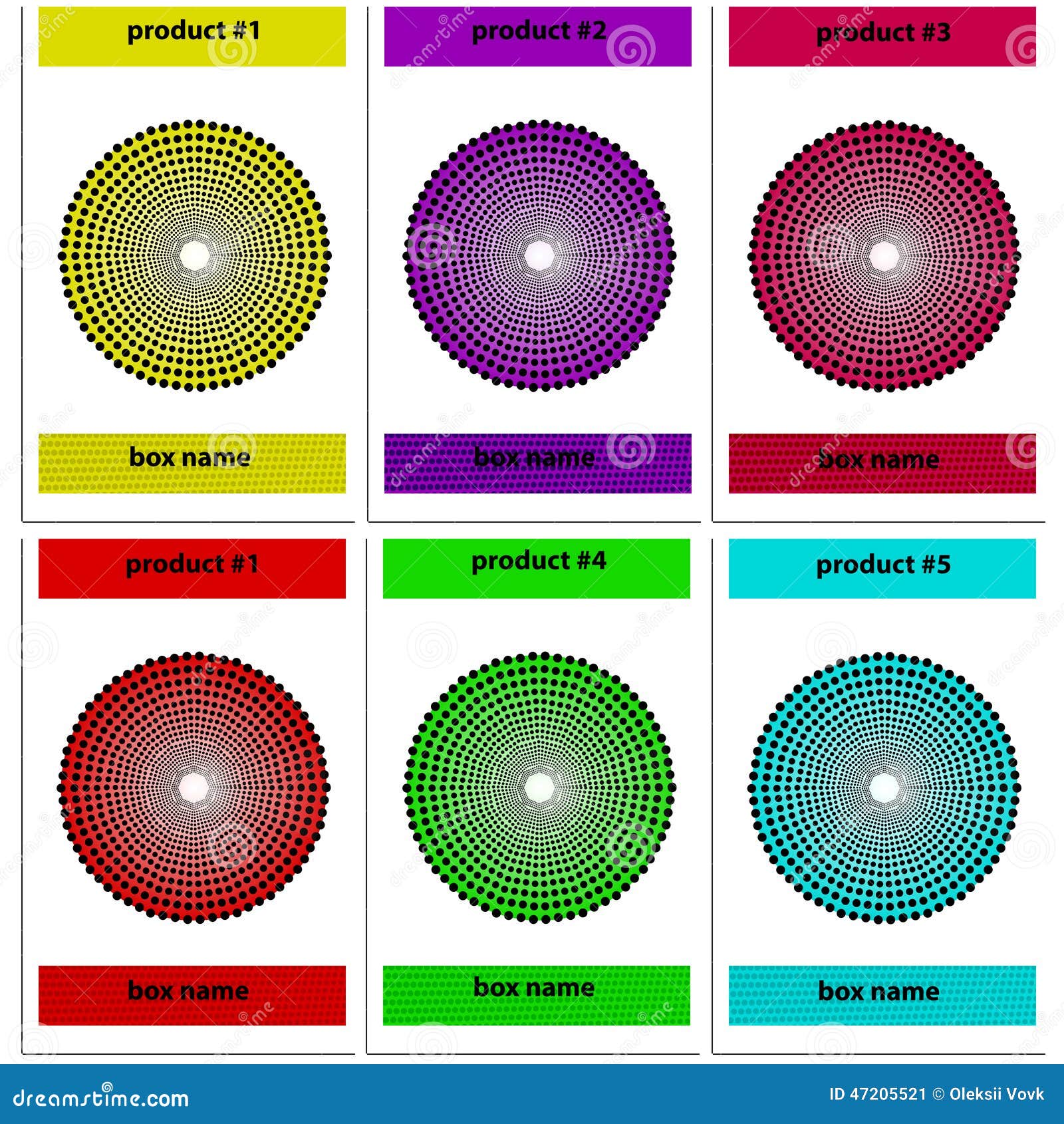 Elements for Designing Same Products Stock Vector - Illustration of ...
