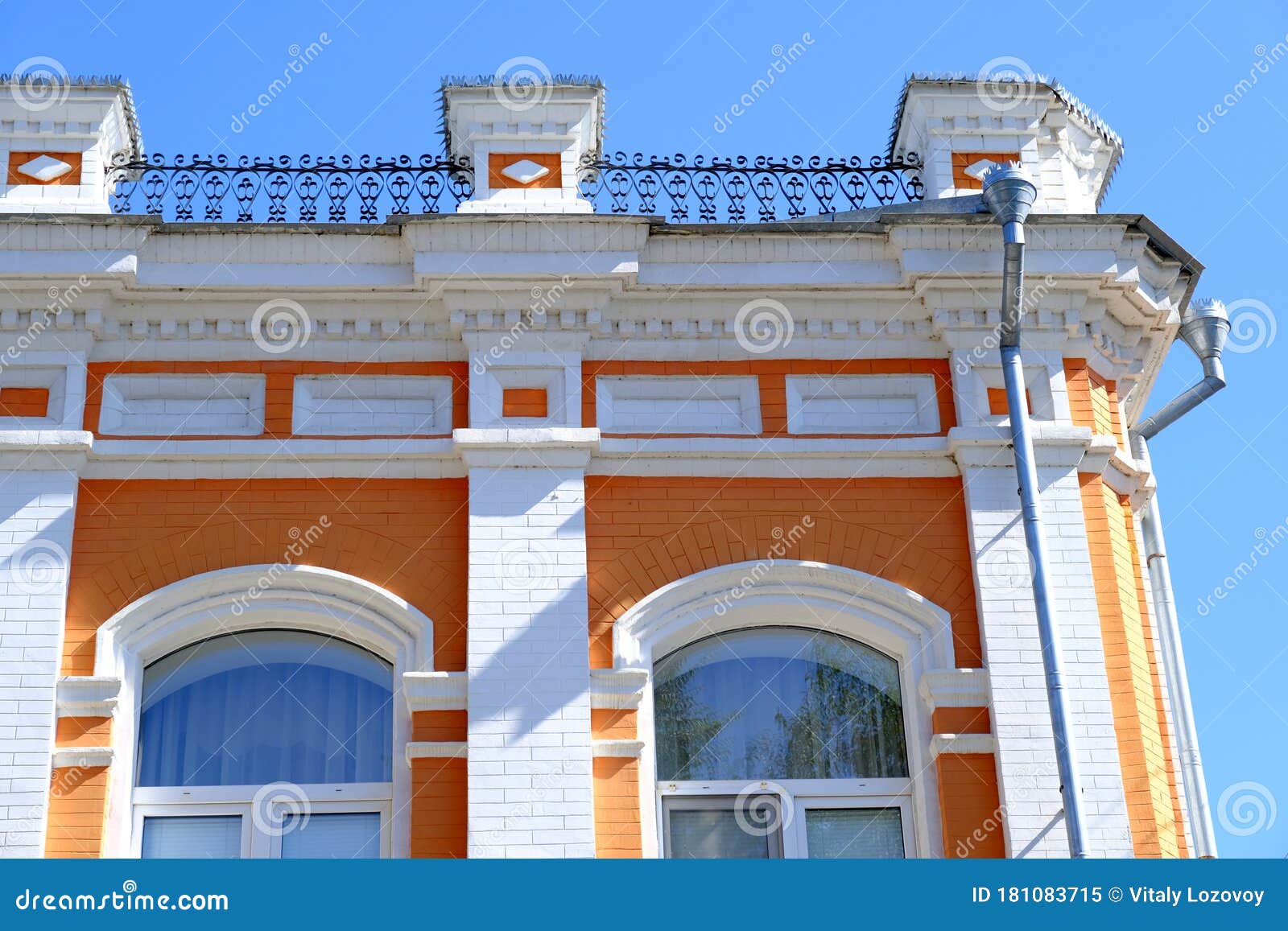 Elements and Details of the Facade of Buildings Stock Image - Image of ...