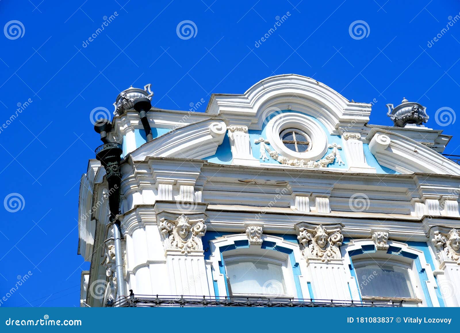 Elements and Details of the Facade of Buildings Stock Image - Image of ...