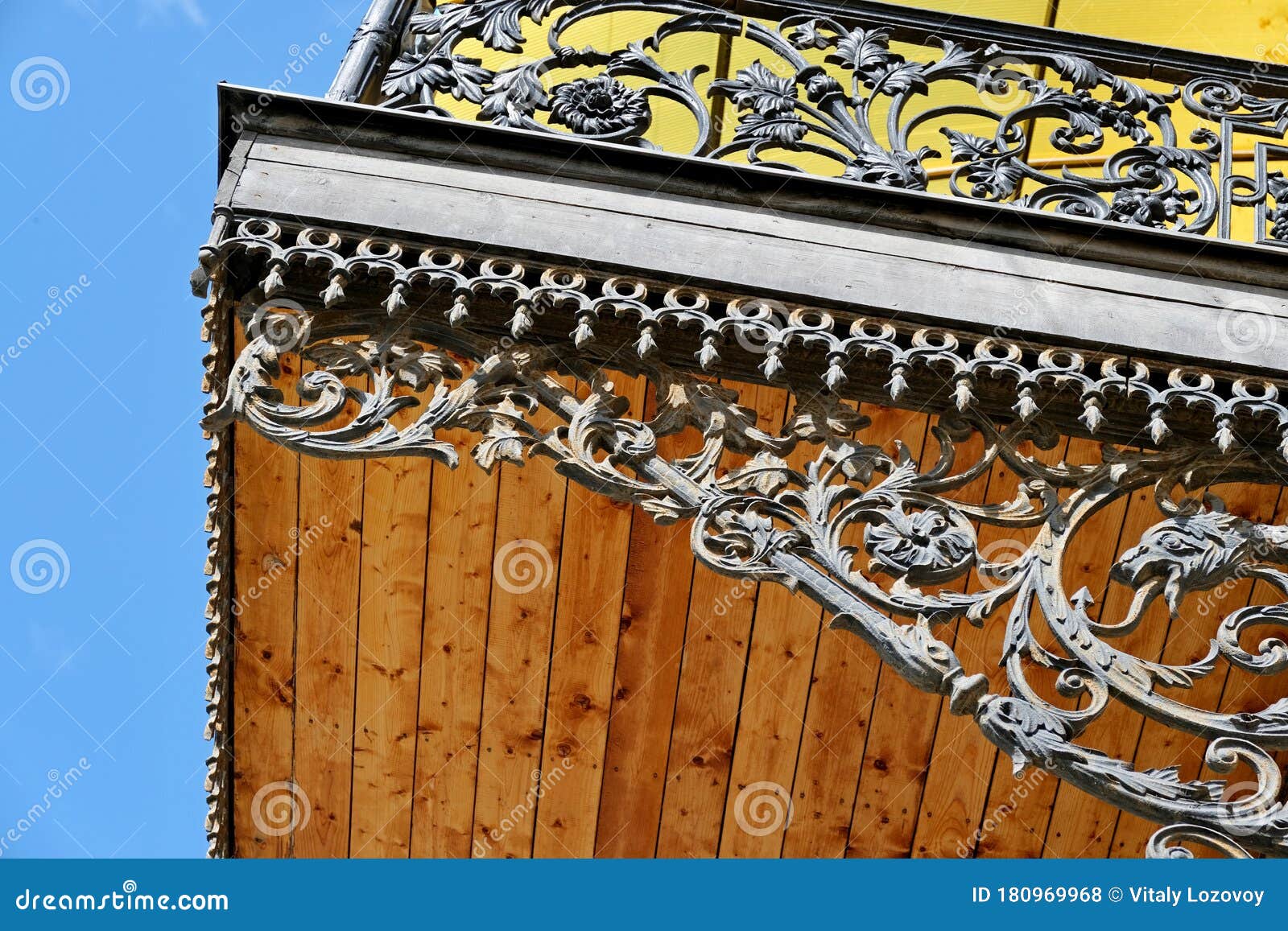 Elements and Details of the Facade of Russian Buildings Stock Photo ...