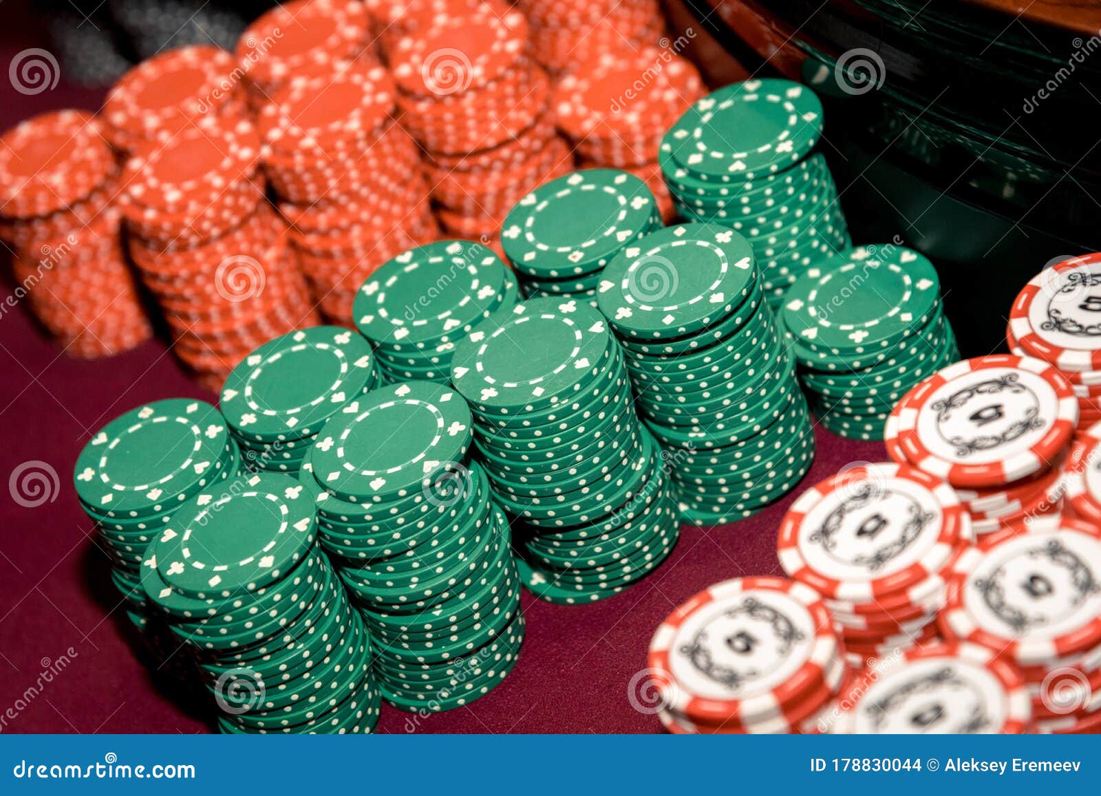Elements of gambling stock photo. Image of money, green - 178830044