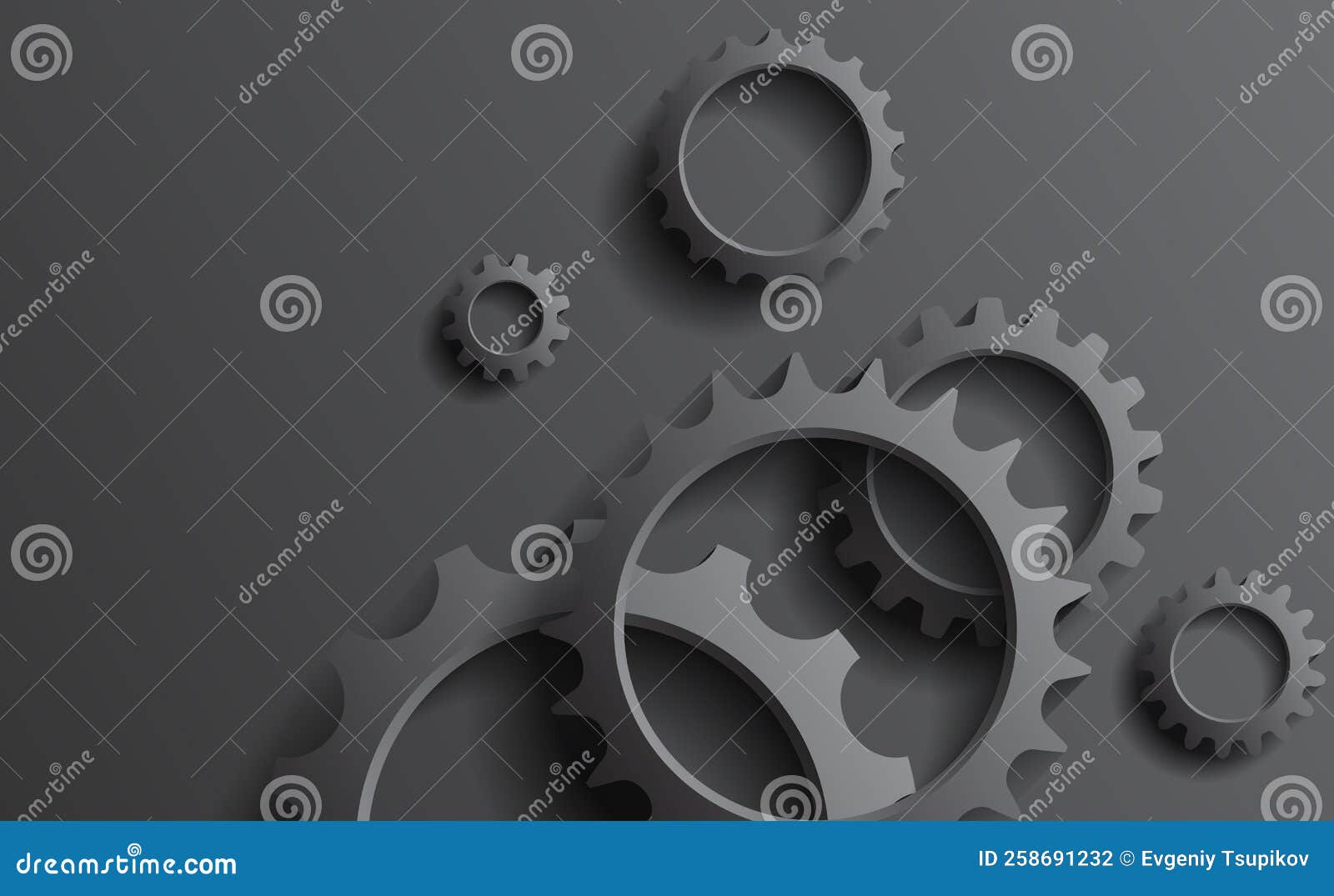 Elements of gears. stock vector. Illustration of step - 258691232