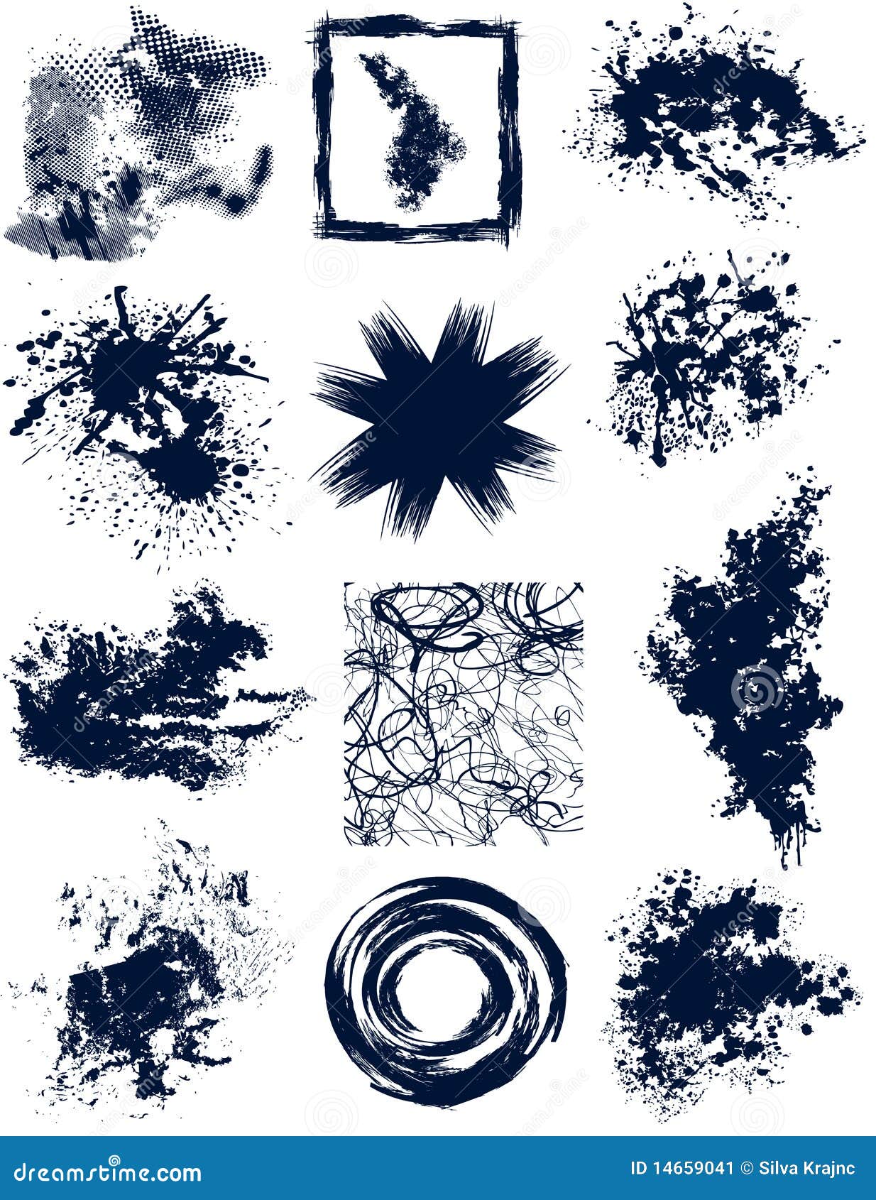 Elements grunge stock vector. Illustration of monochrome - 14659041