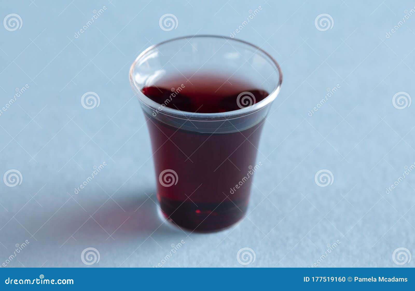 Elements of the Holy Communion or Lords Supper on a Blue Blackground ...