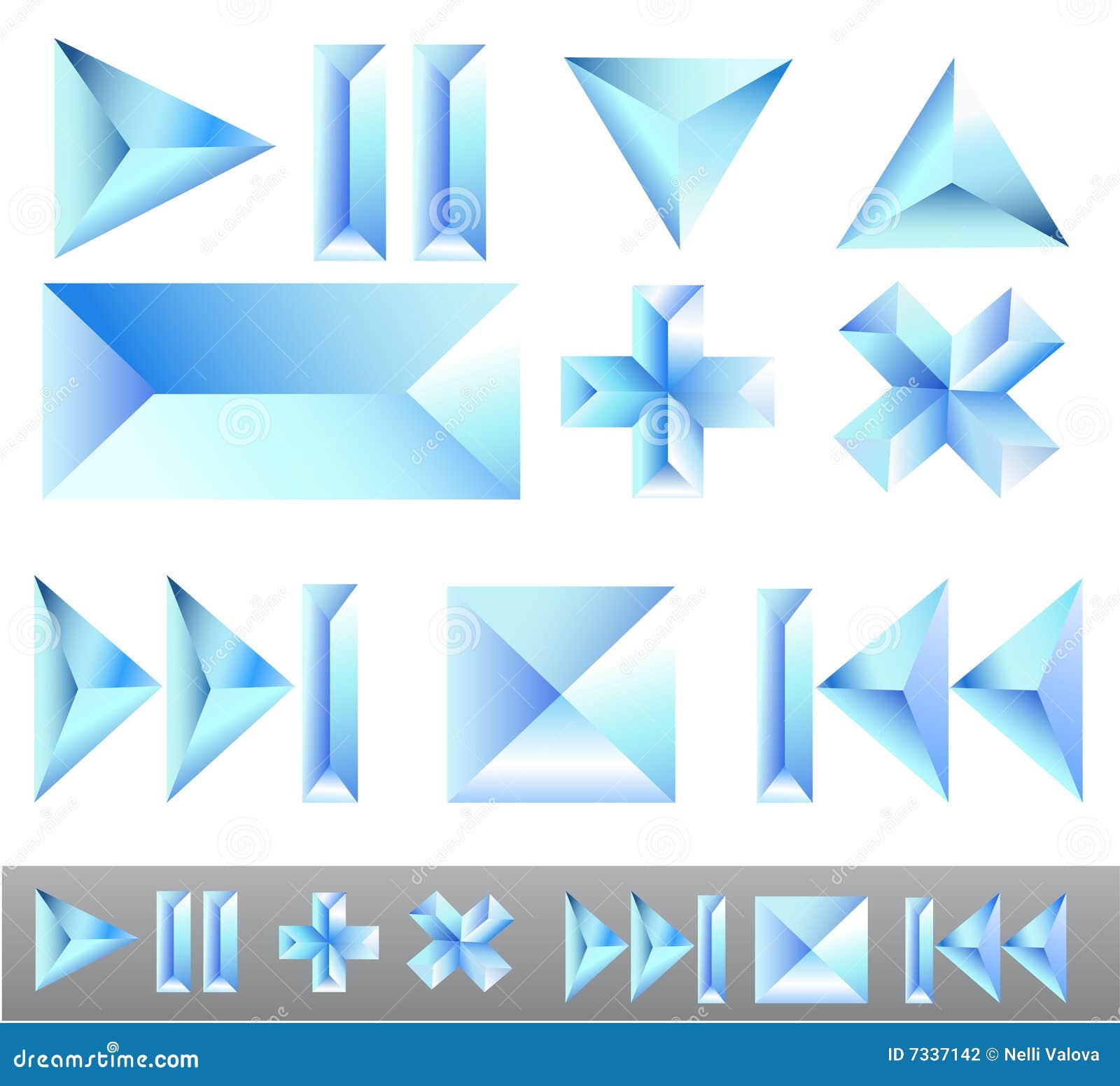 Elements of ice stock vector. Illustration of designer - 7337142