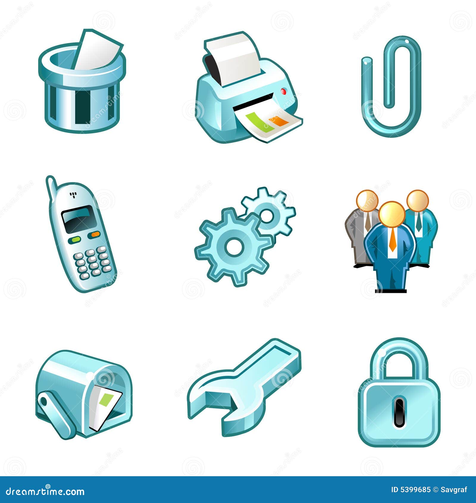Usefull Icons And Symbols Cartoon Vector | CartoonDealer.com #19795501