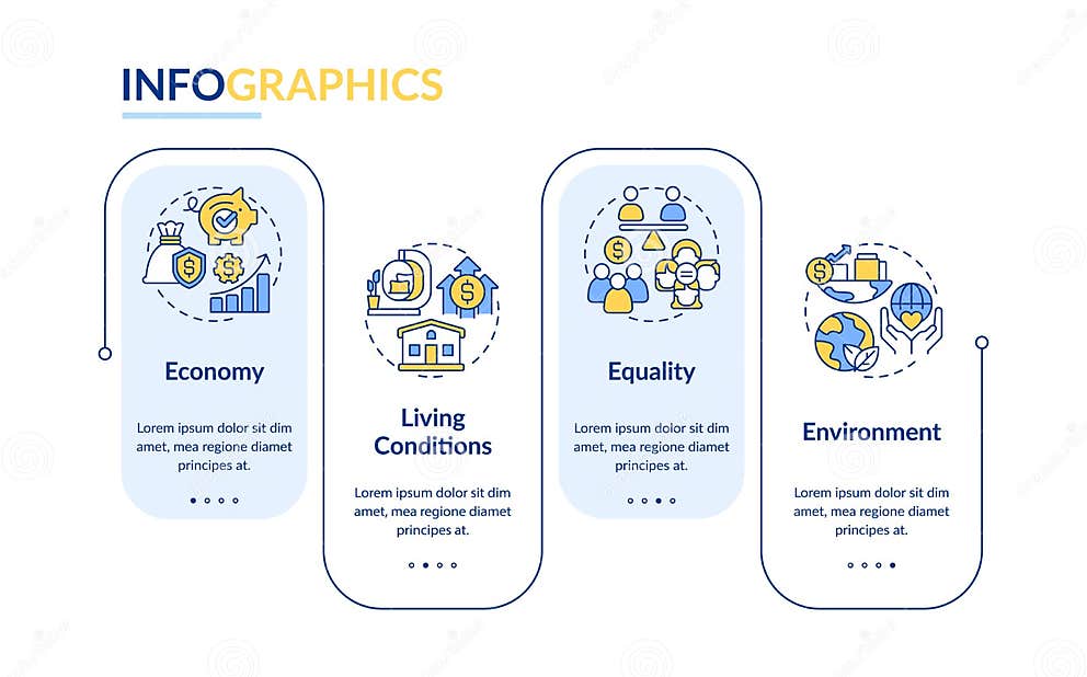 Elements of Inclusive Growth Rectangle Infographic Template Stock ...