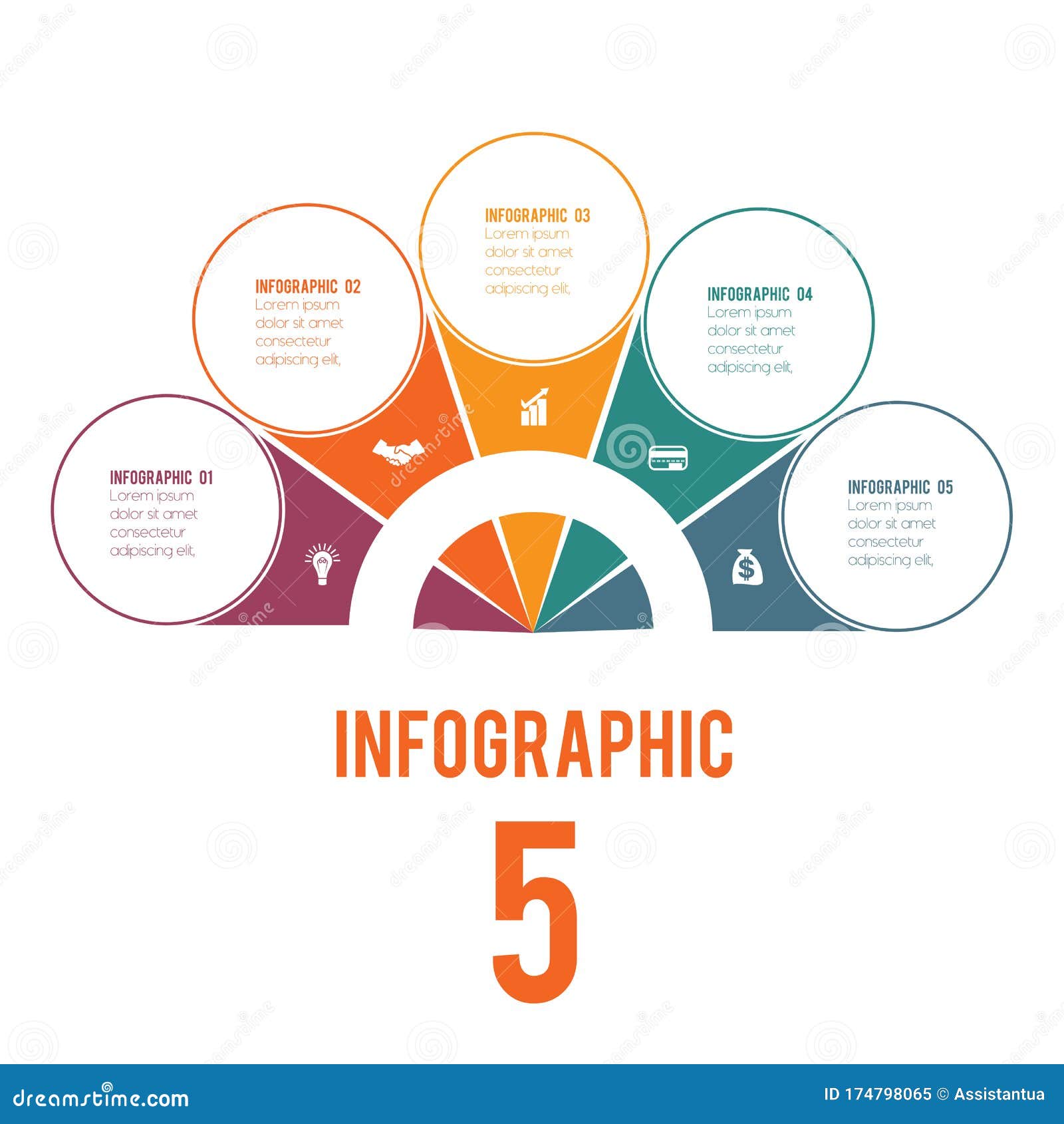 Elements of Infographics Conceptual Cyclic Processes Possible To Use ...
