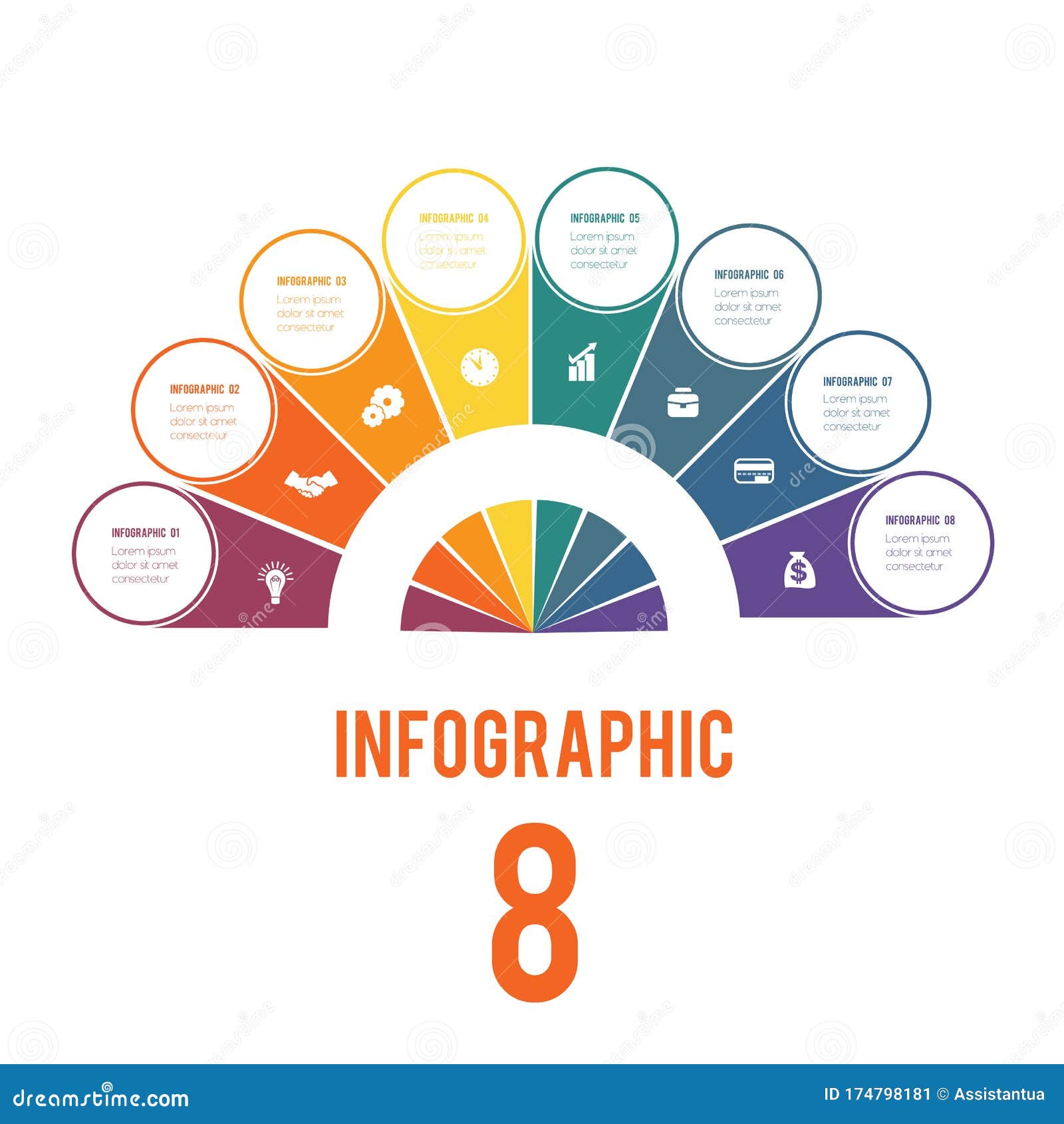 Elements of Infographics Conceptual Cyclic Processes Possible To Use ...