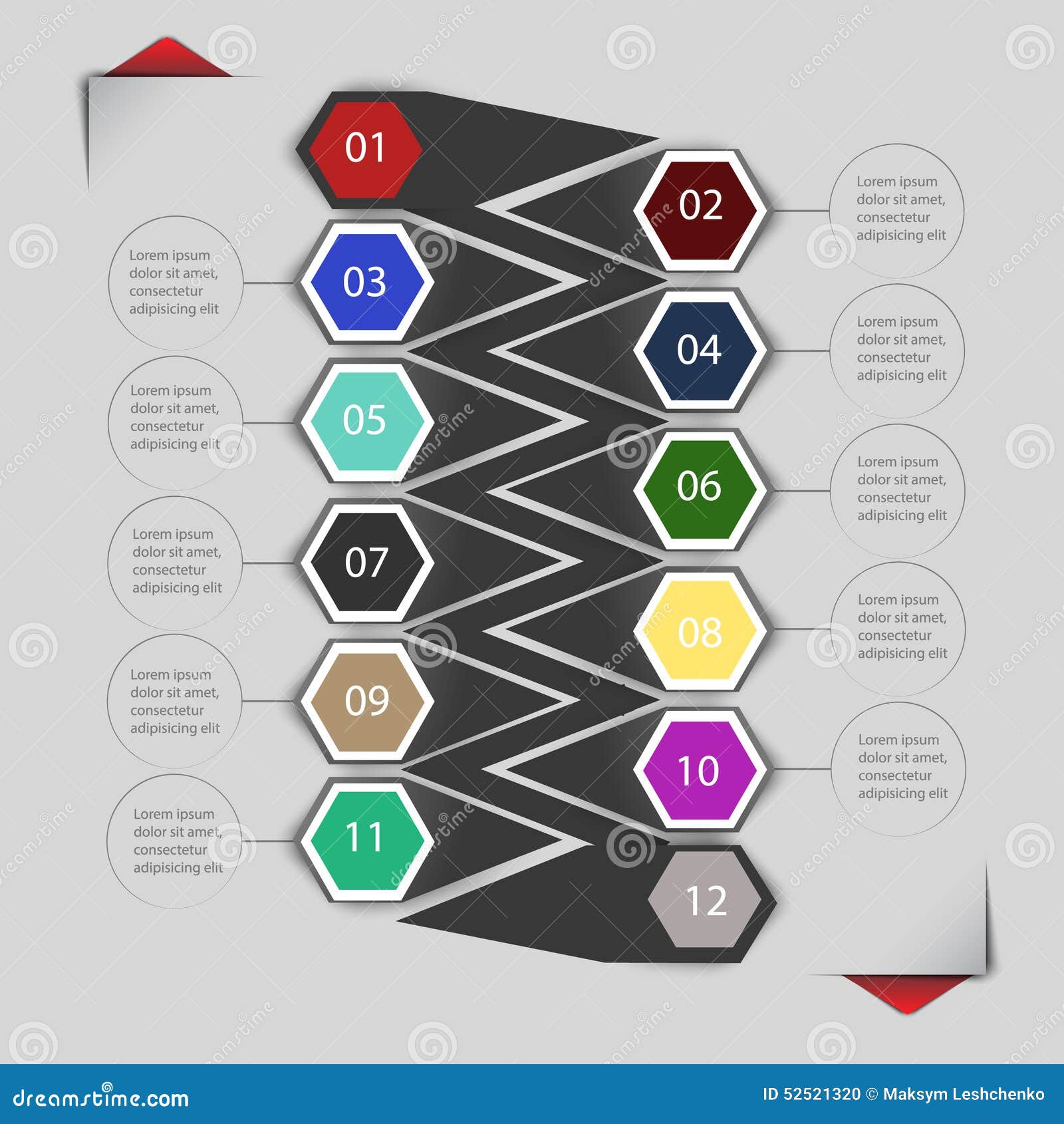 Elements of Infographics for Stickers and Labels Stock Illustration ...