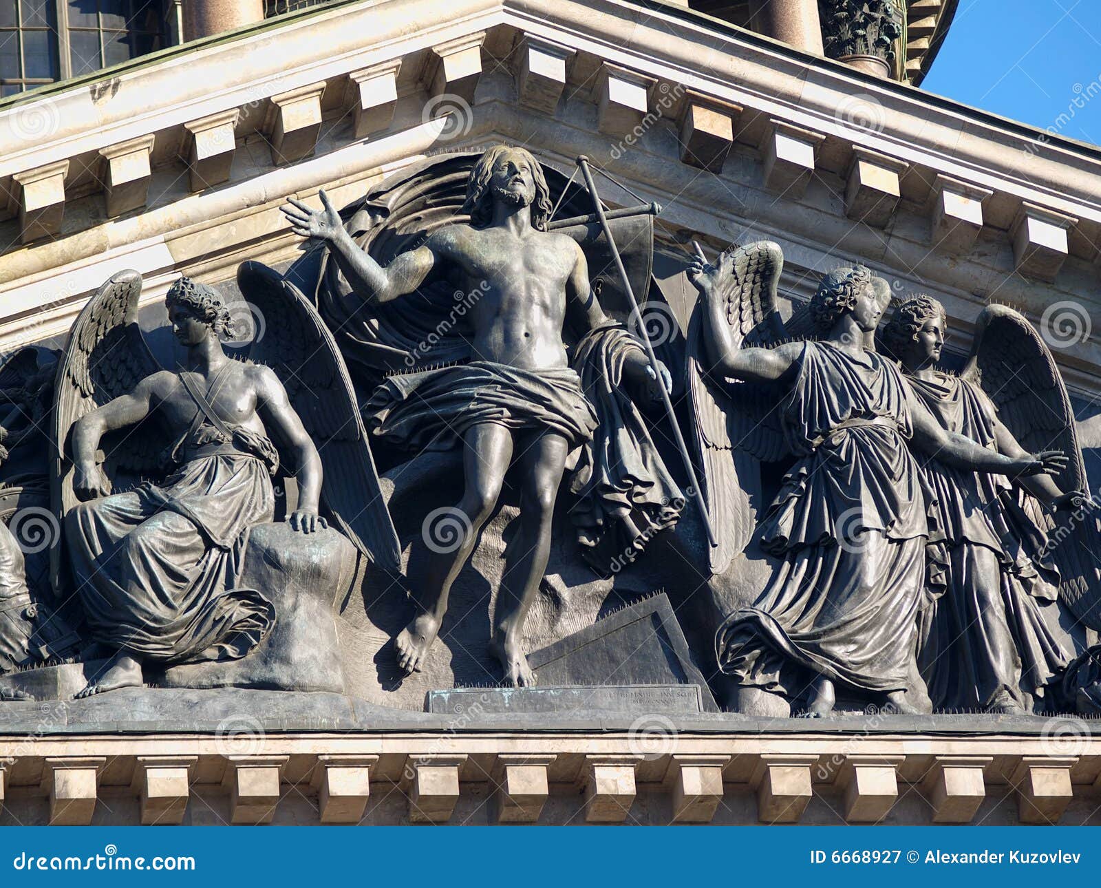 Elements of Isaakiy temple stock image. Image of famous - 6668927