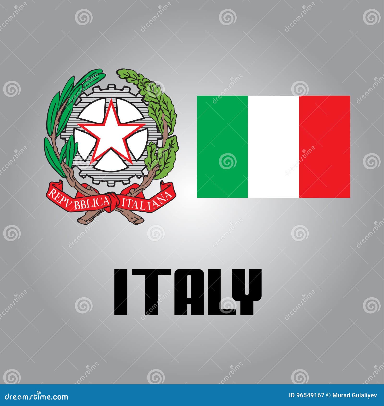 Elements of Italy stock illustration. Illustration of patriotic - 96549167