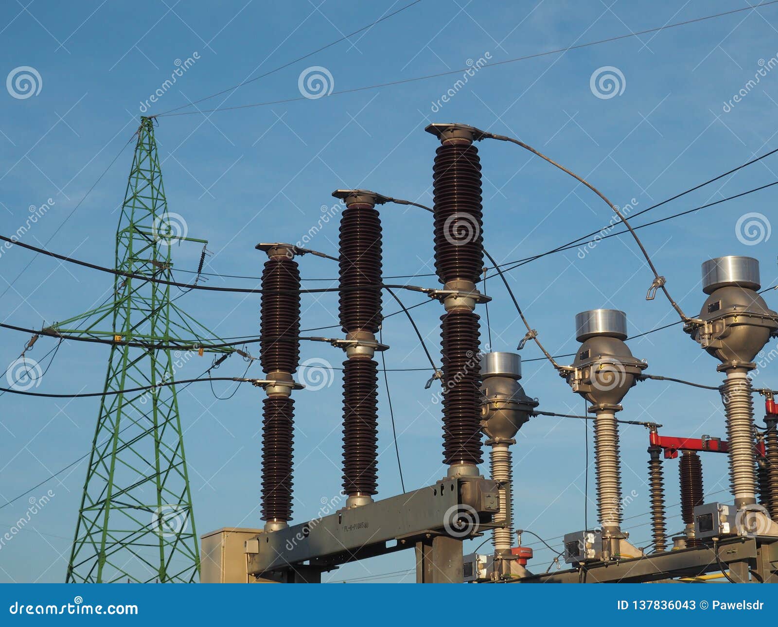 Current Transformers And Voltage Stabilizers. To Transmit A Signal Of ...