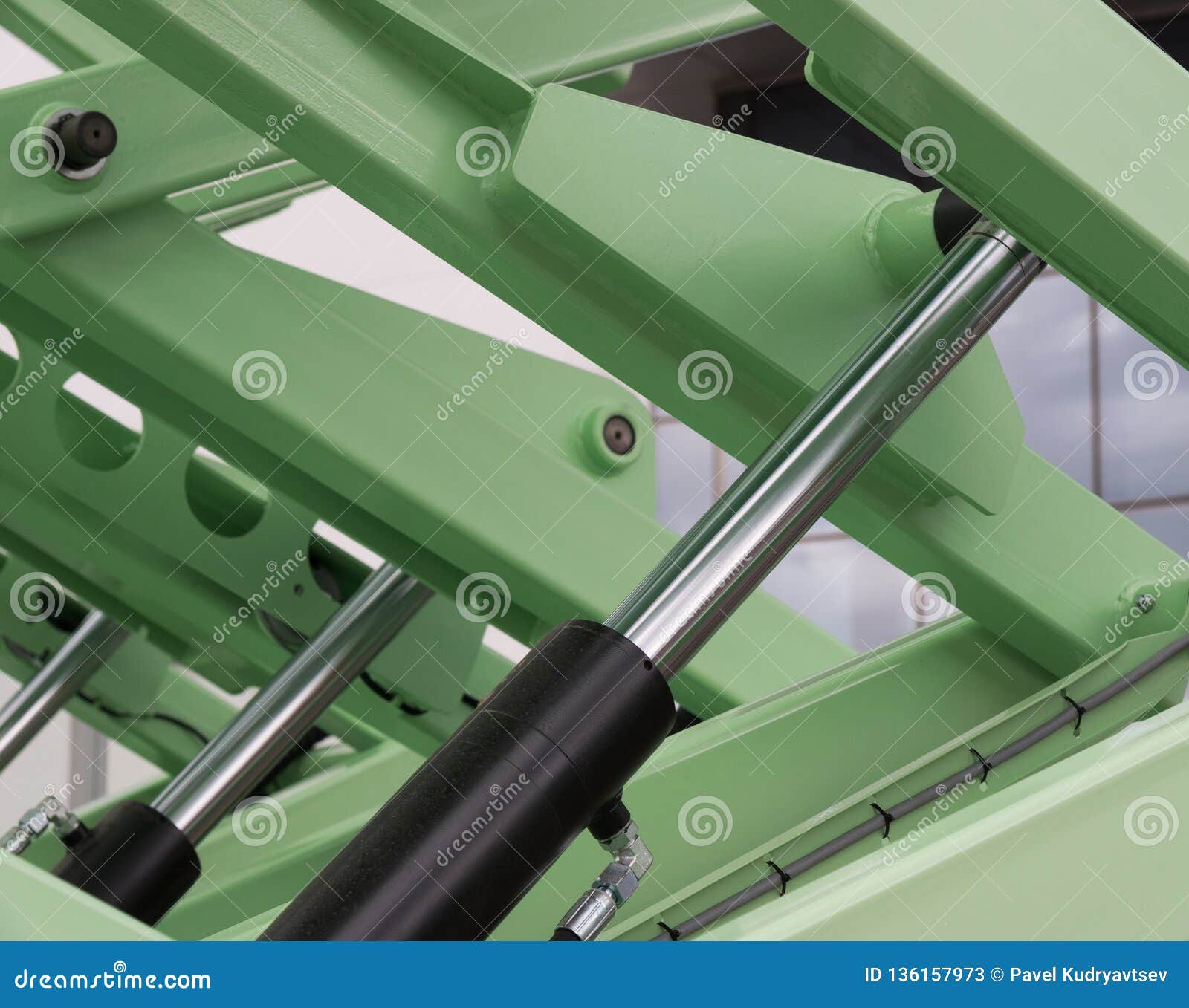 Elements of the Lifting Platform Stock Image - Image of engineer, heavy ...