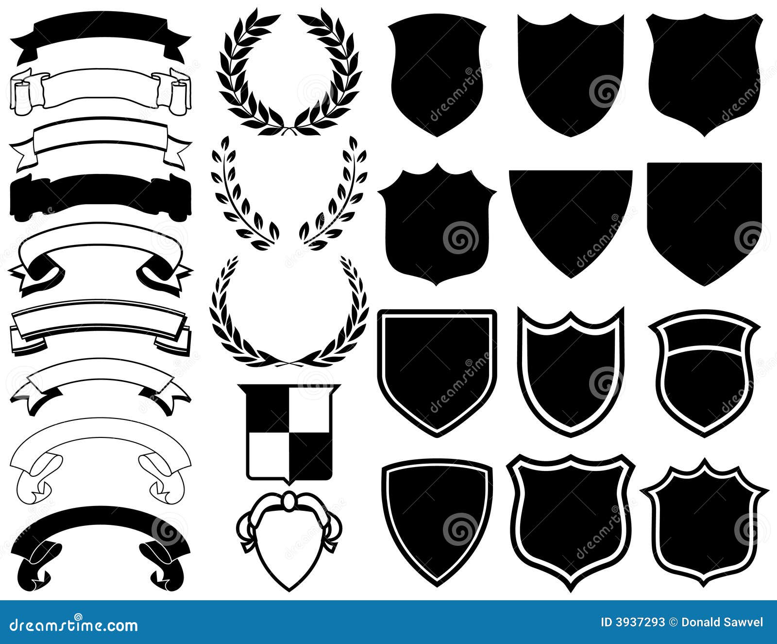 Elements for Logos stock vector. Illustration of crest - 3937293