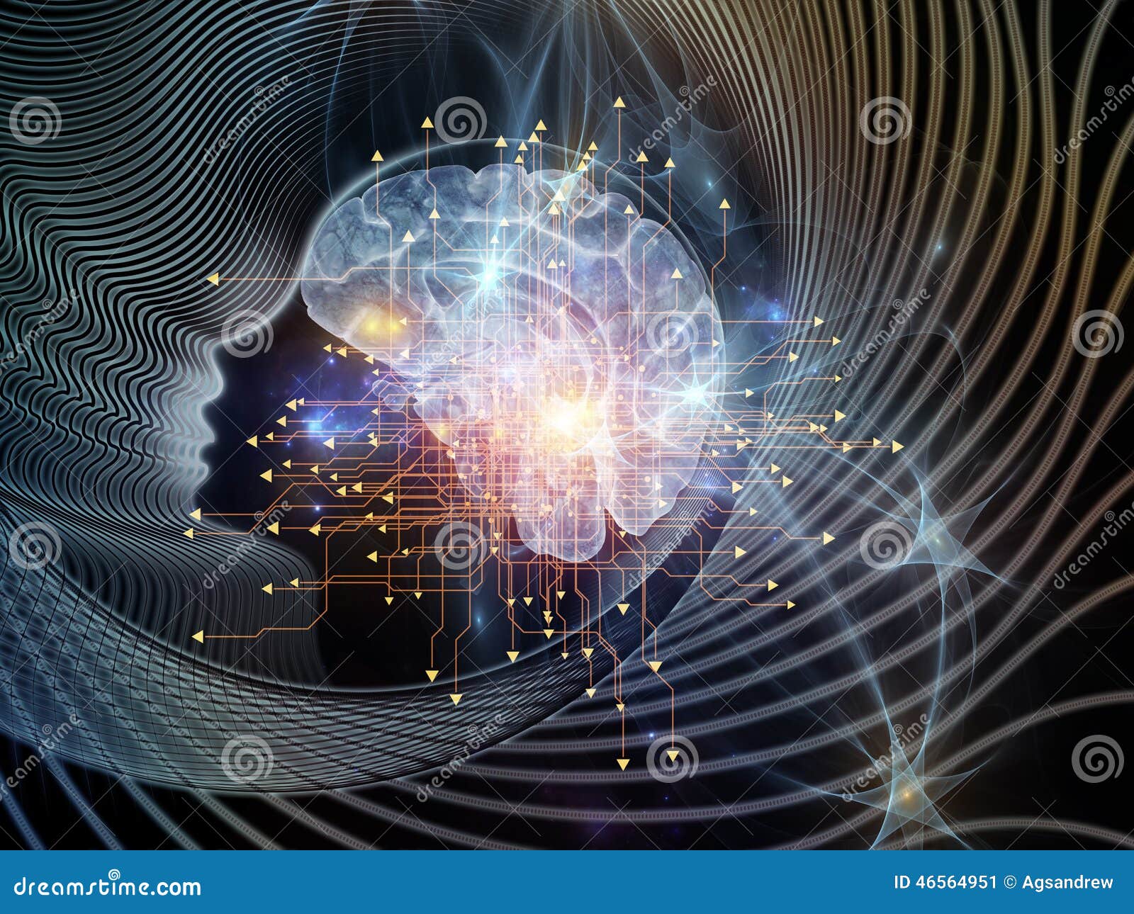 Elements of the Mind stock illustration. Illustration of communication ...
