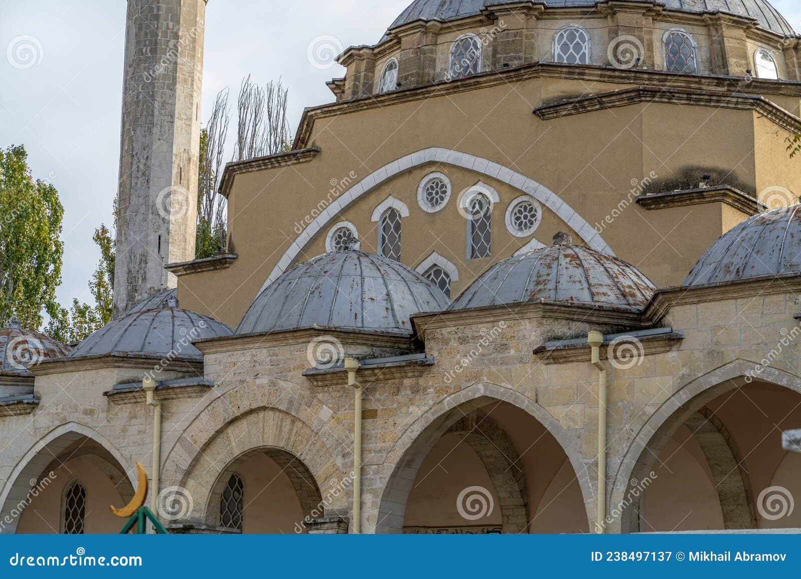 Elements of the Mosque: Towers and External Decoration. Stock Image ...