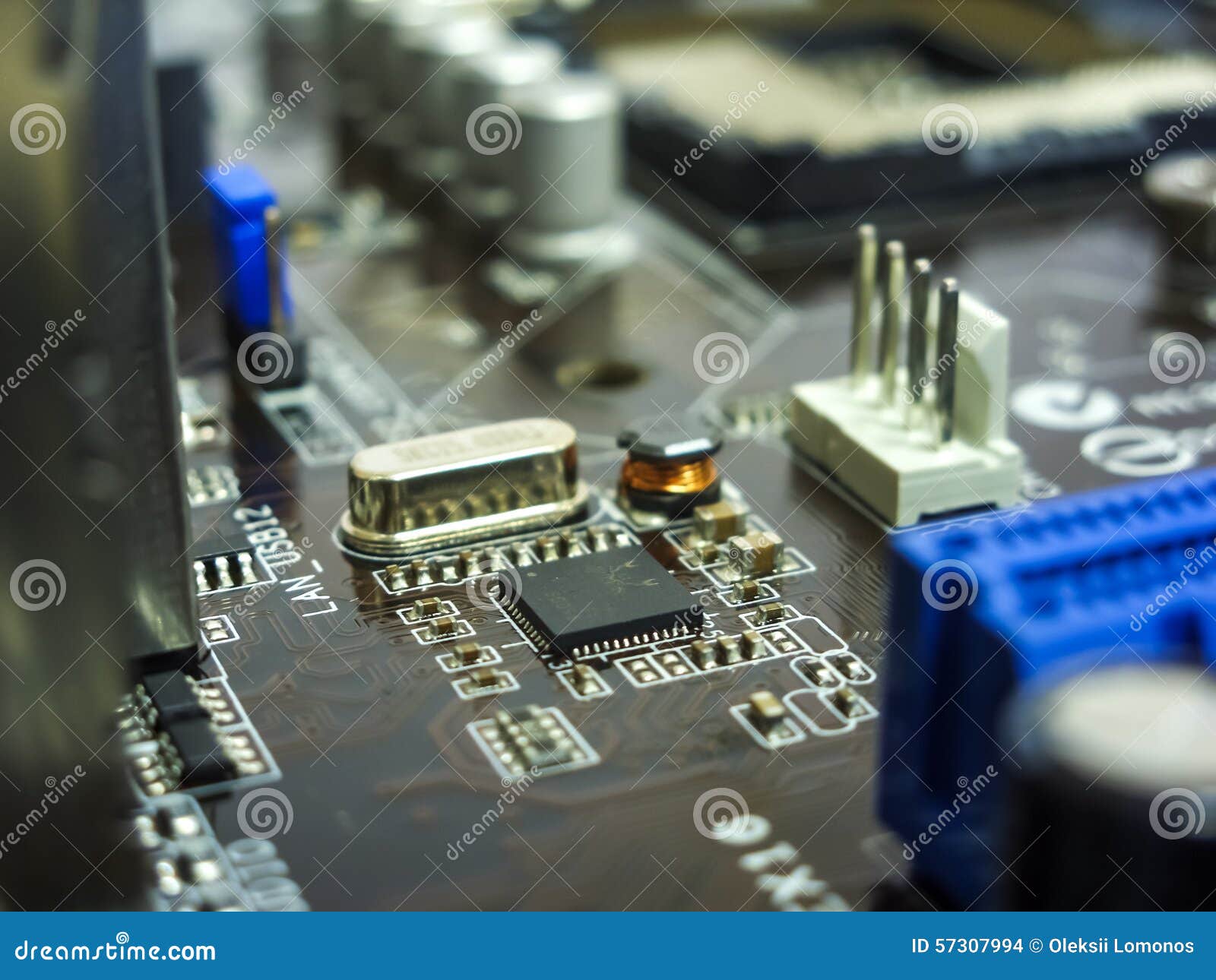 Elements of the Motherboard Stock Photo - Image of full, schemes: 57307994