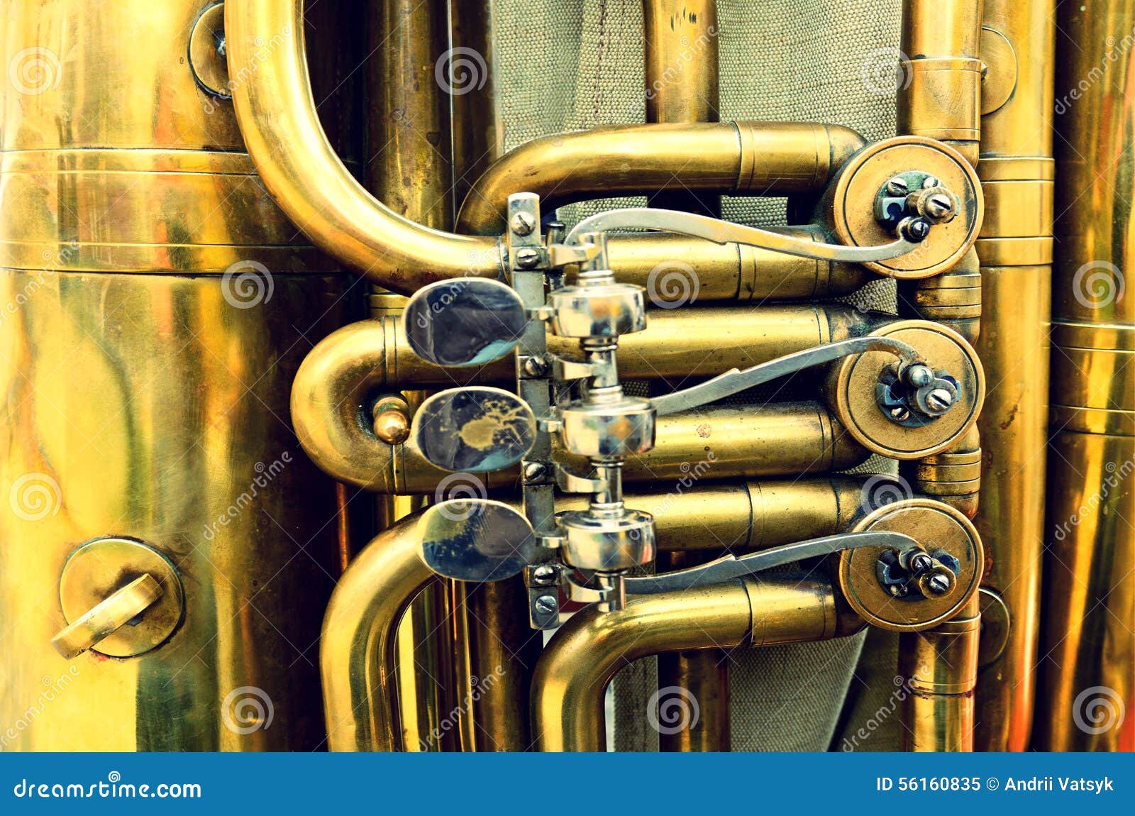 Elements of the Musical Pipes Close Up (vintage Style) Stock Image ...