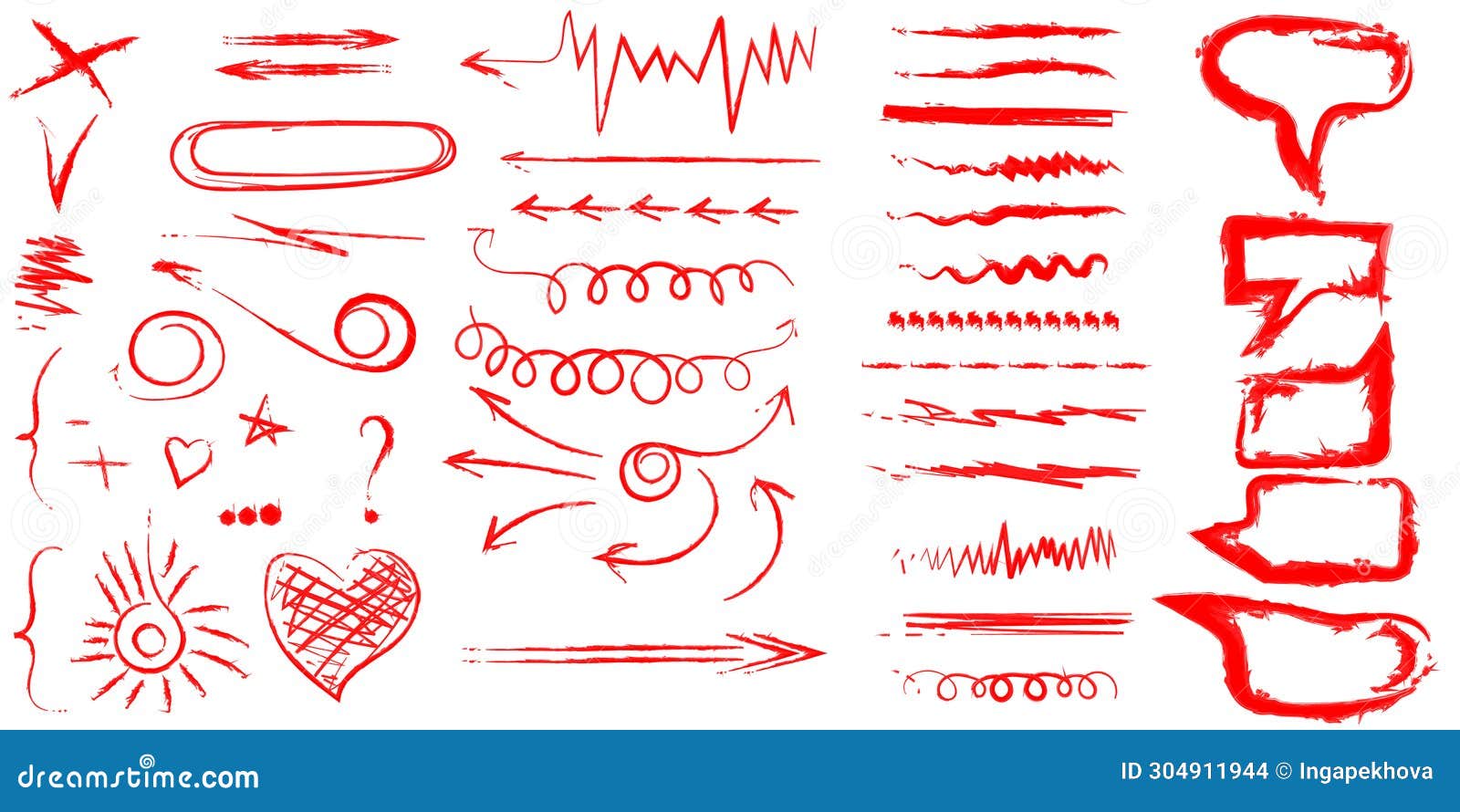 Elements for Note-taking, Highlighting, and Underlining in Hand Drawn ...