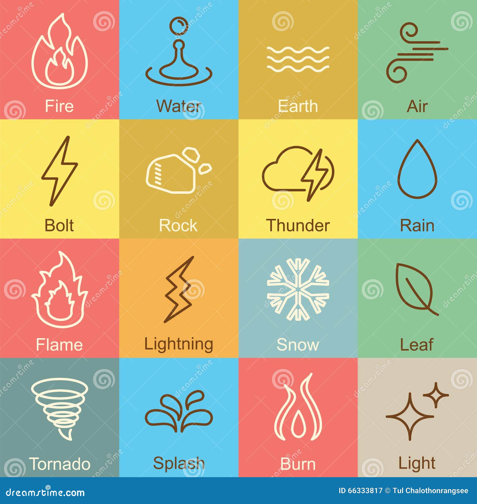 Elements outline design stock vector. Illustration of four - 66333817