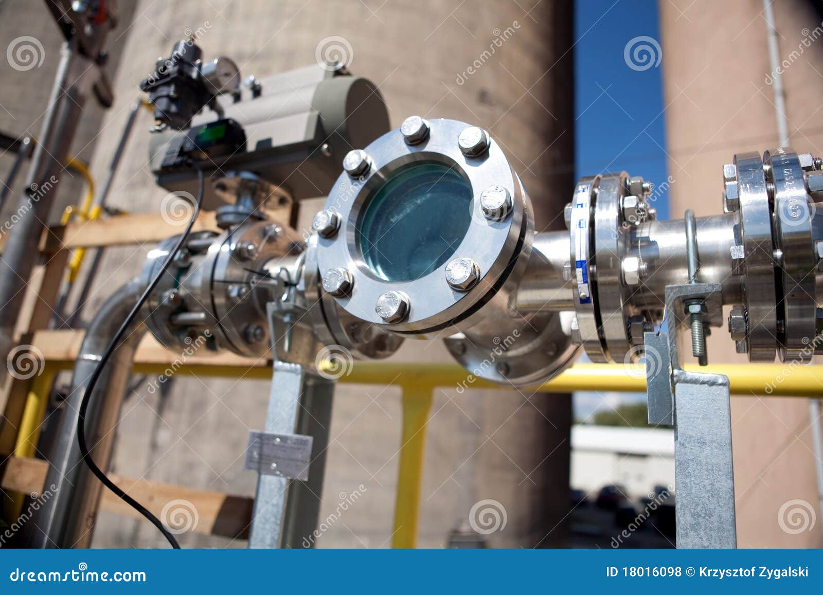 Elements of pipelines stock photo. Image of industrial - 18016098