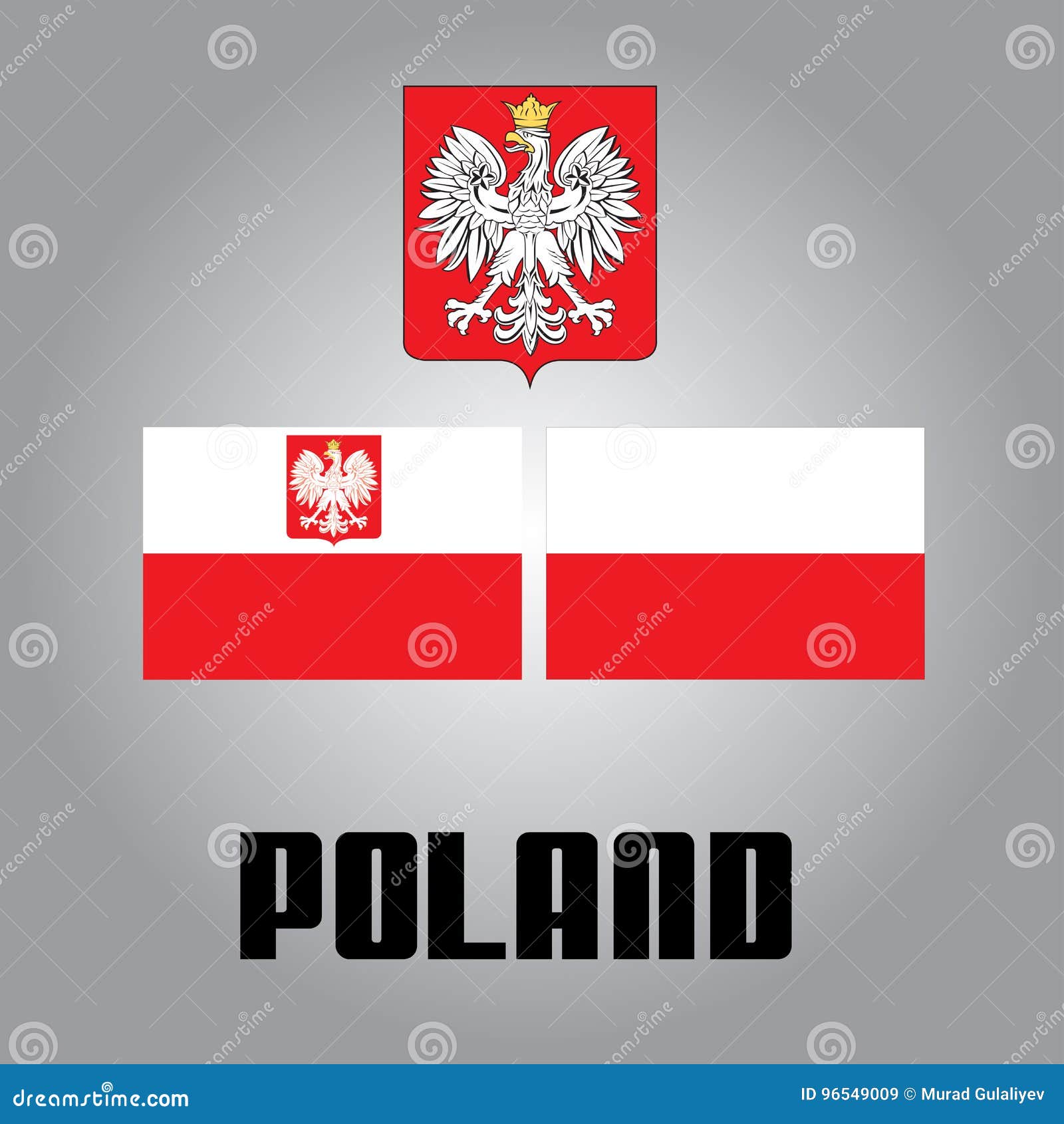 Elements of Poland stock illustration. Illustration of elements - 96549009
