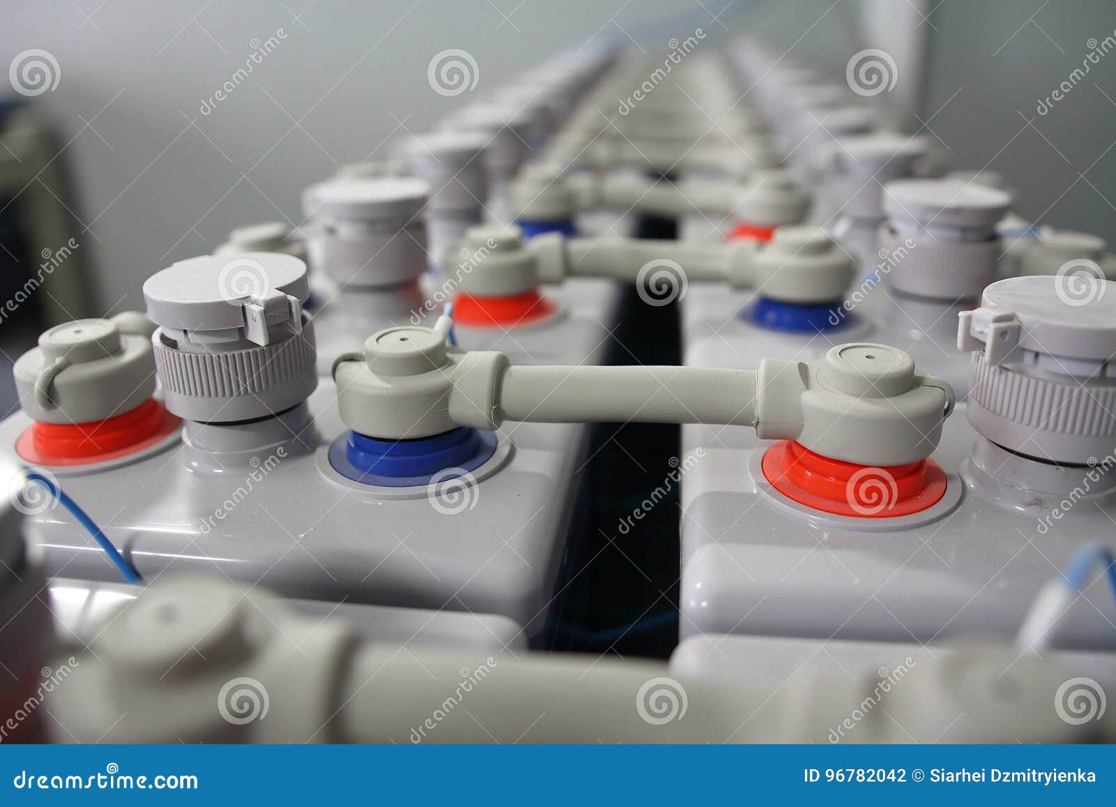 Elements of Powerful Electric DC Battery Stock Photo - Image of minus ...