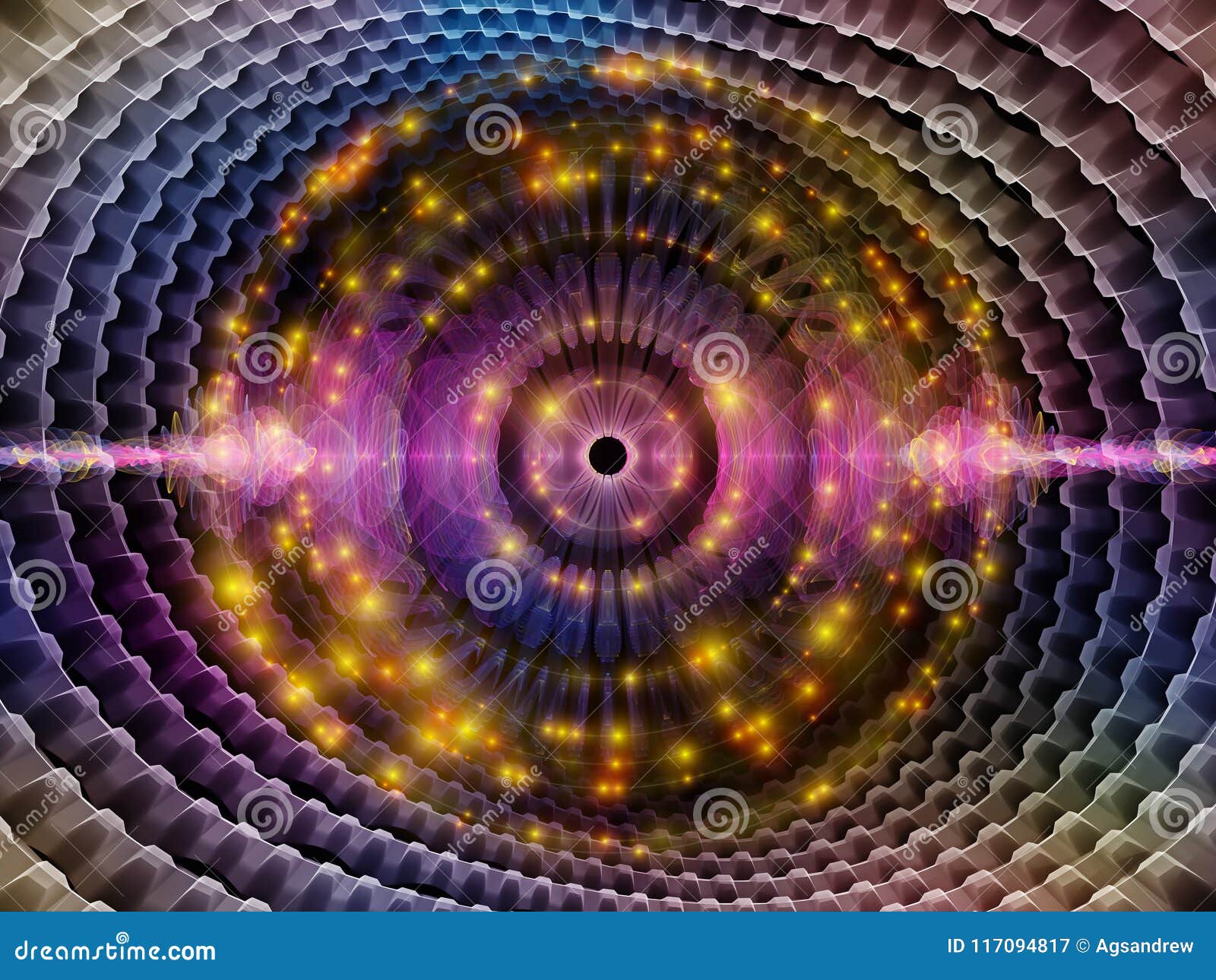Elements of Radial Oscillation Stock Illustration - Illustration of ...