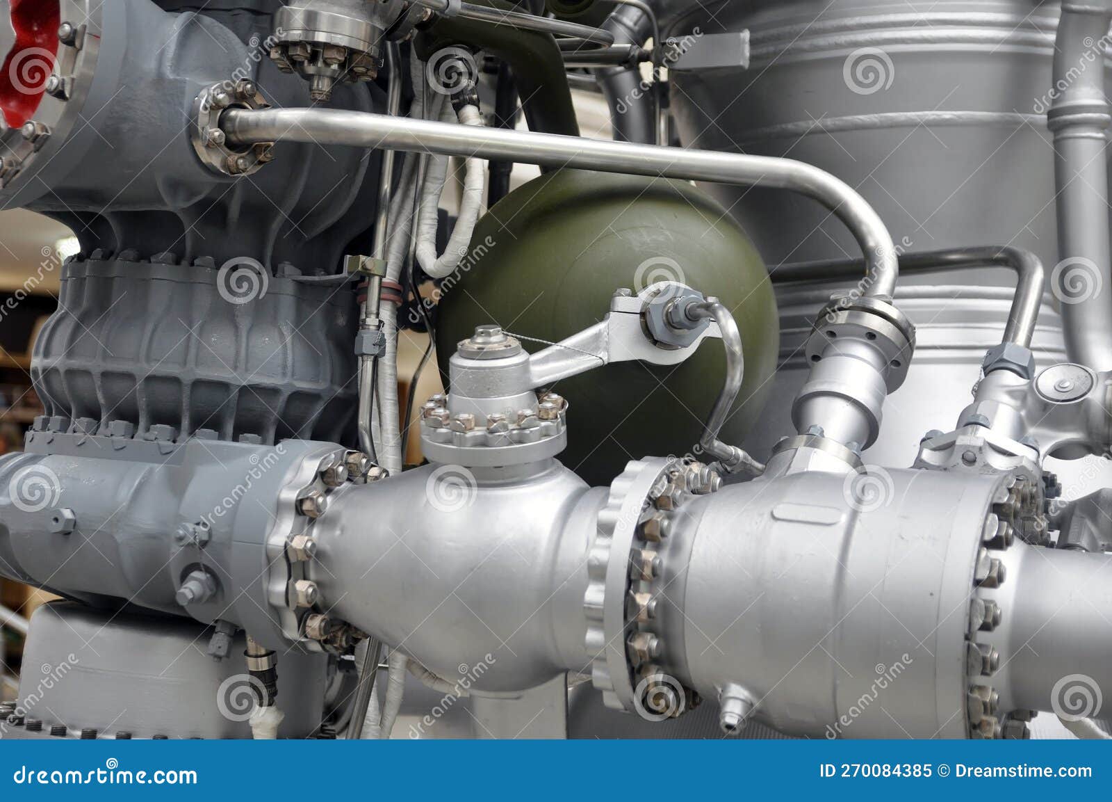 Elements of a Rocket Engine with Several Pipelines Supplying Fuel and ...