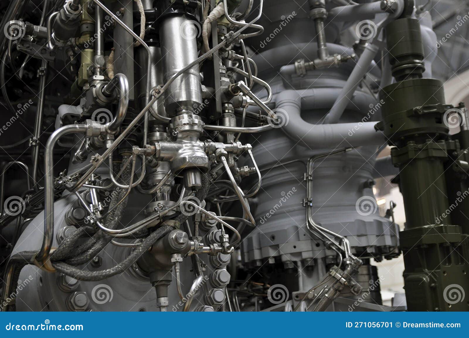 Elements of a Rocket Engine with Several Pipelines Supplying Fuel and ...