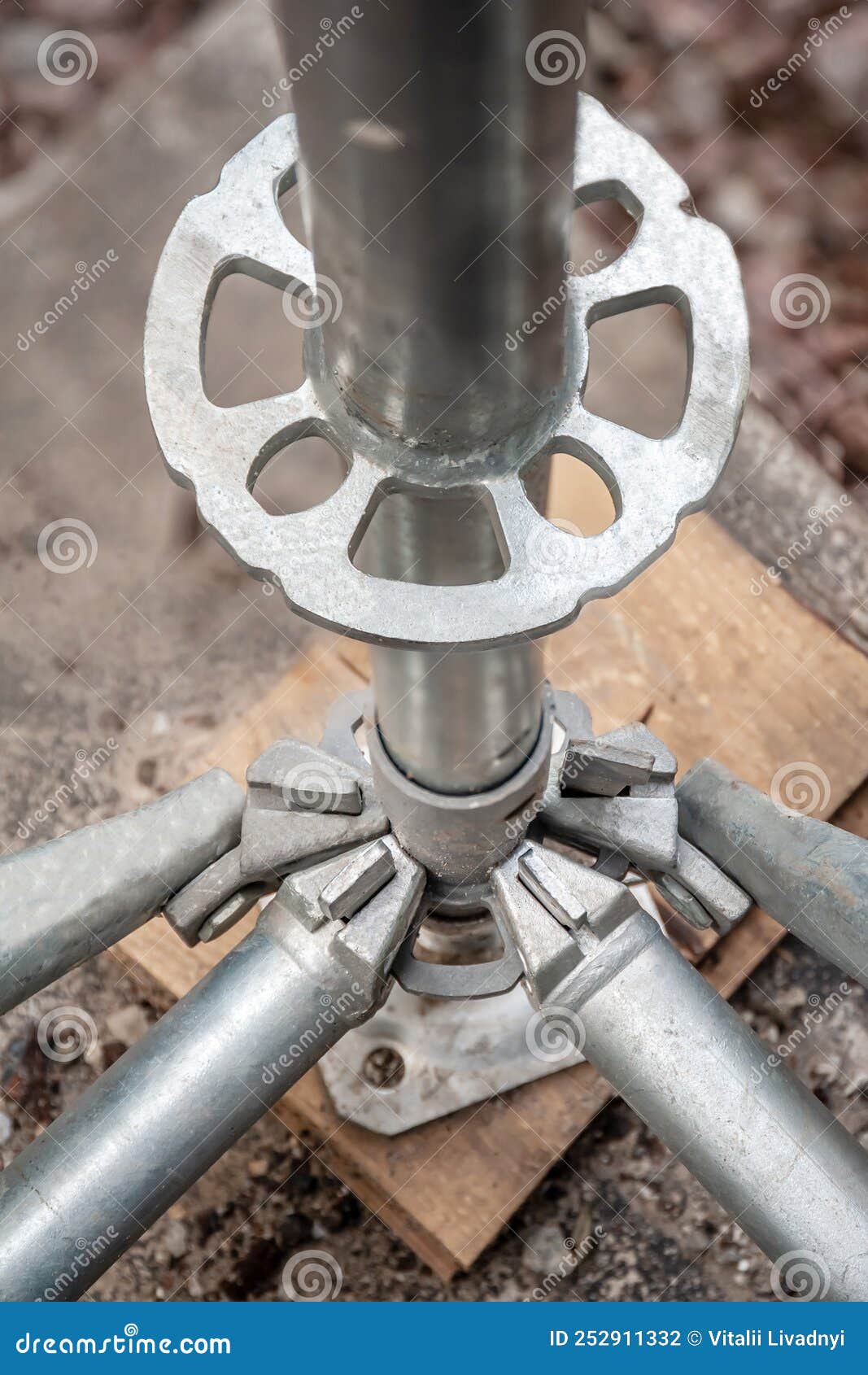Elements of scaffolding stock photo. Image of frame - 252911332