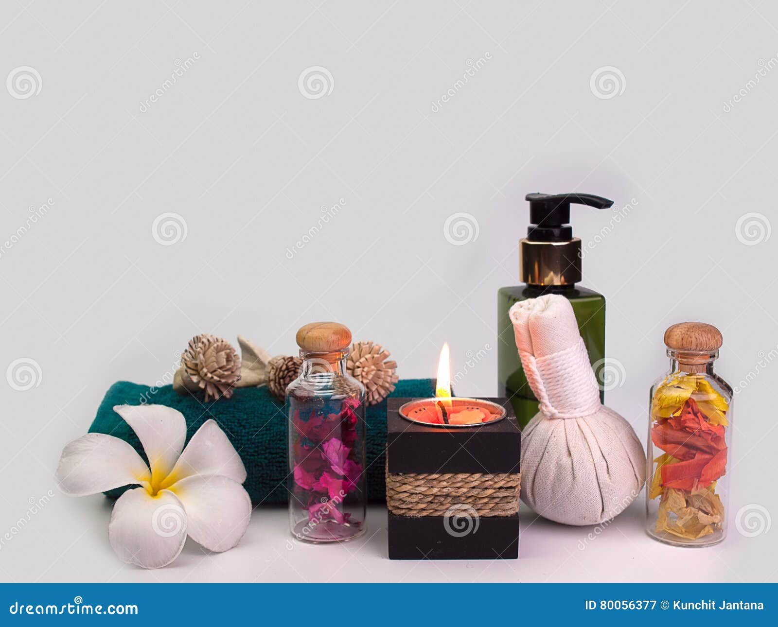 Elements Spa and Wellness , Place on a White Background. Stock Image ...