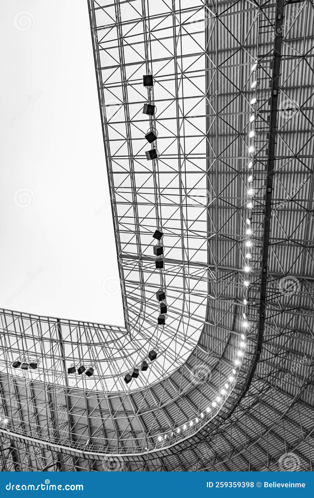 Elements of the Stadium Construction. Stock Photo - Image of overhead ...