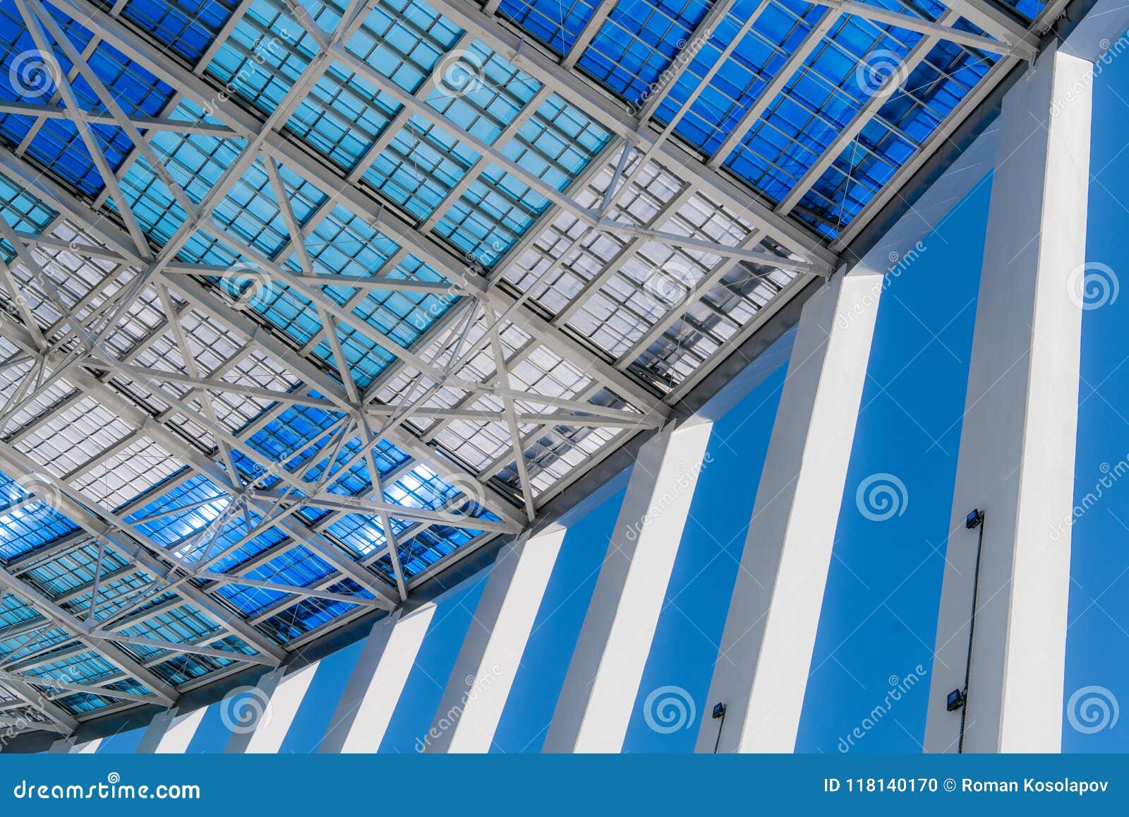 Elements of the Stadium Construction. Construction of the Stadium Roof ...