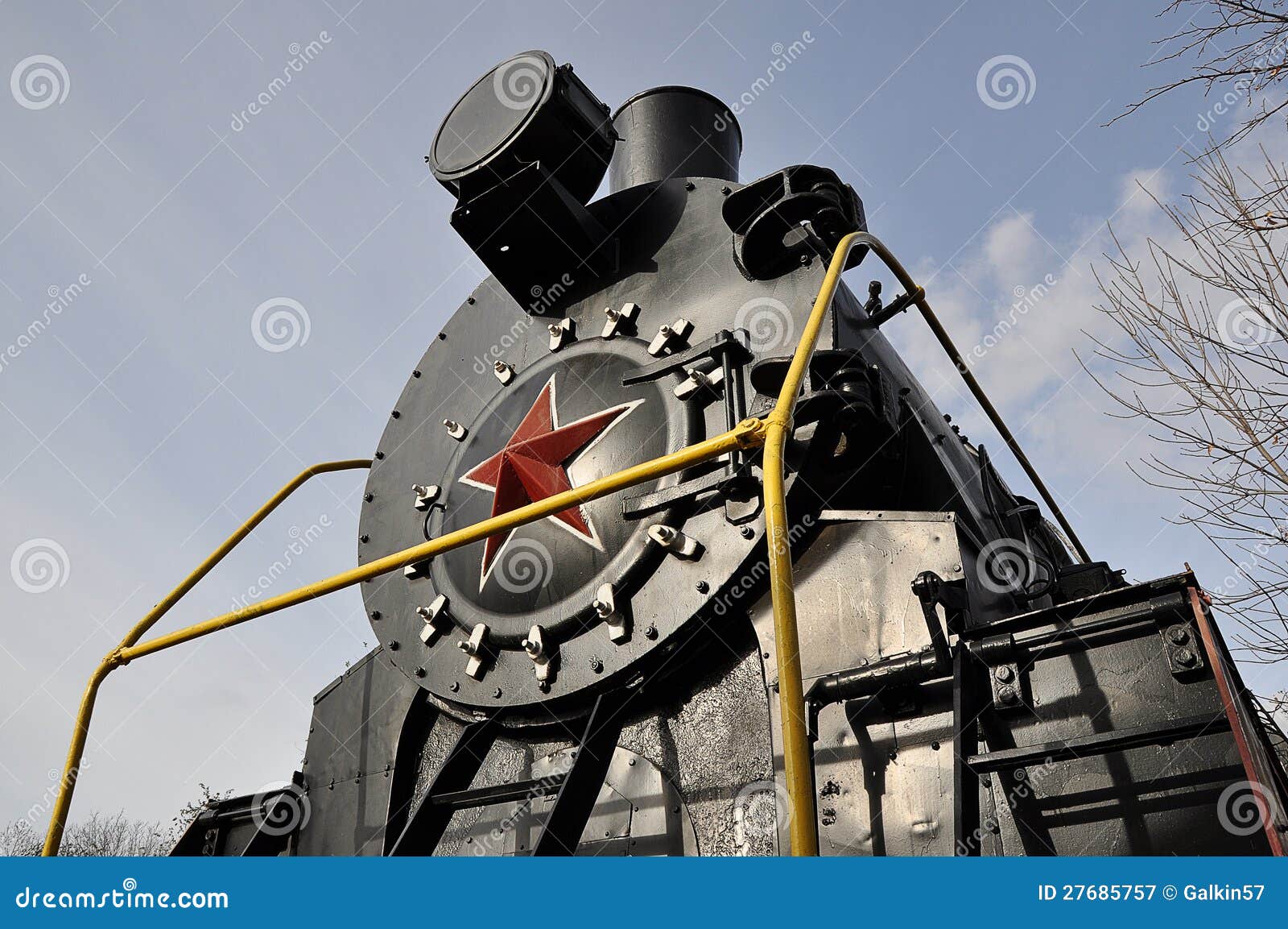 Elements of the Steam Locomotive Stock Image - Image of railway ...