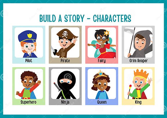 Elements of Story Writing - Characters Flashcards - 1 Stock ...